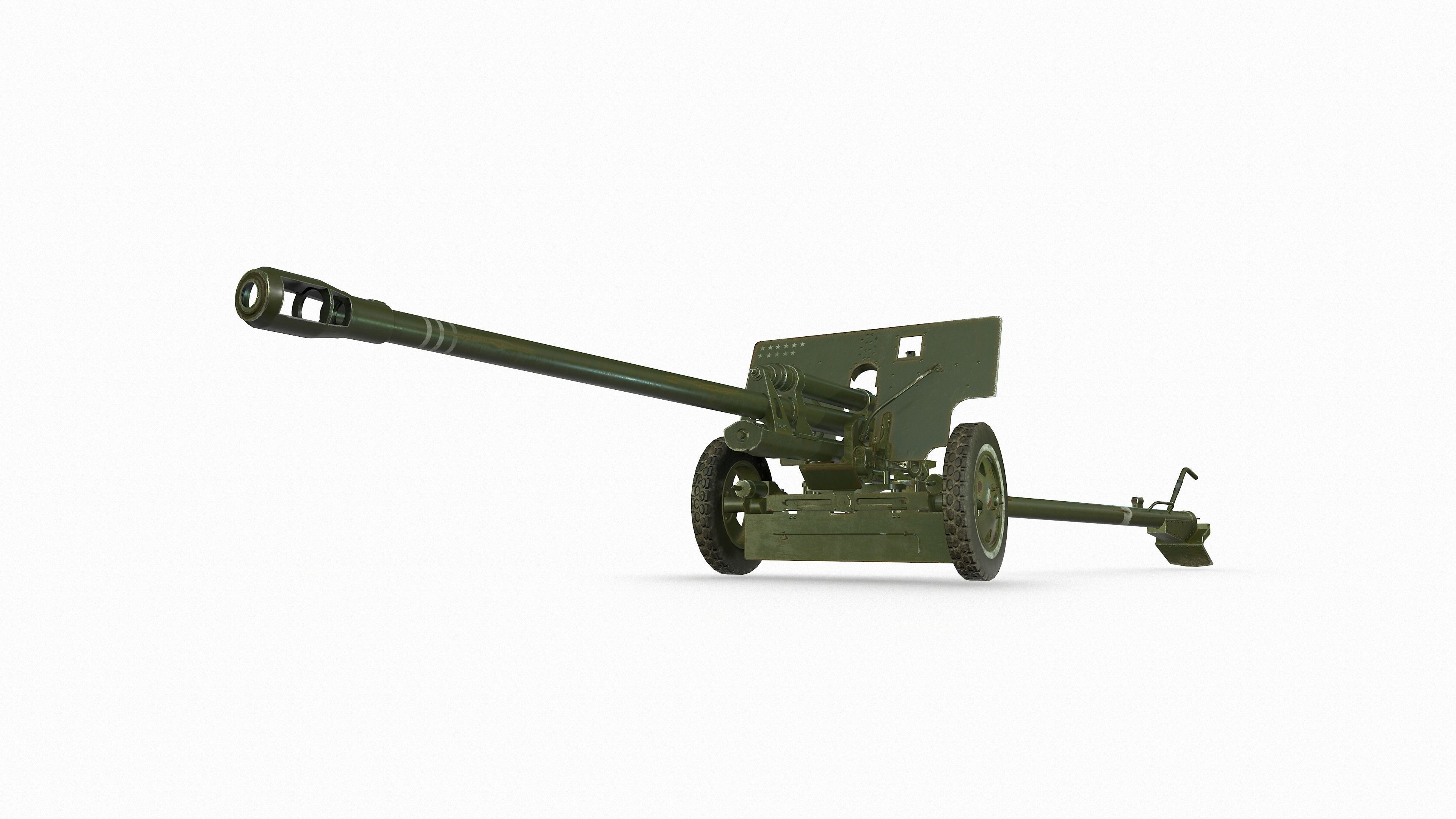 3D model ZiS 3 soviet anti-tank gun VR / AR / low-poly | CGTrader