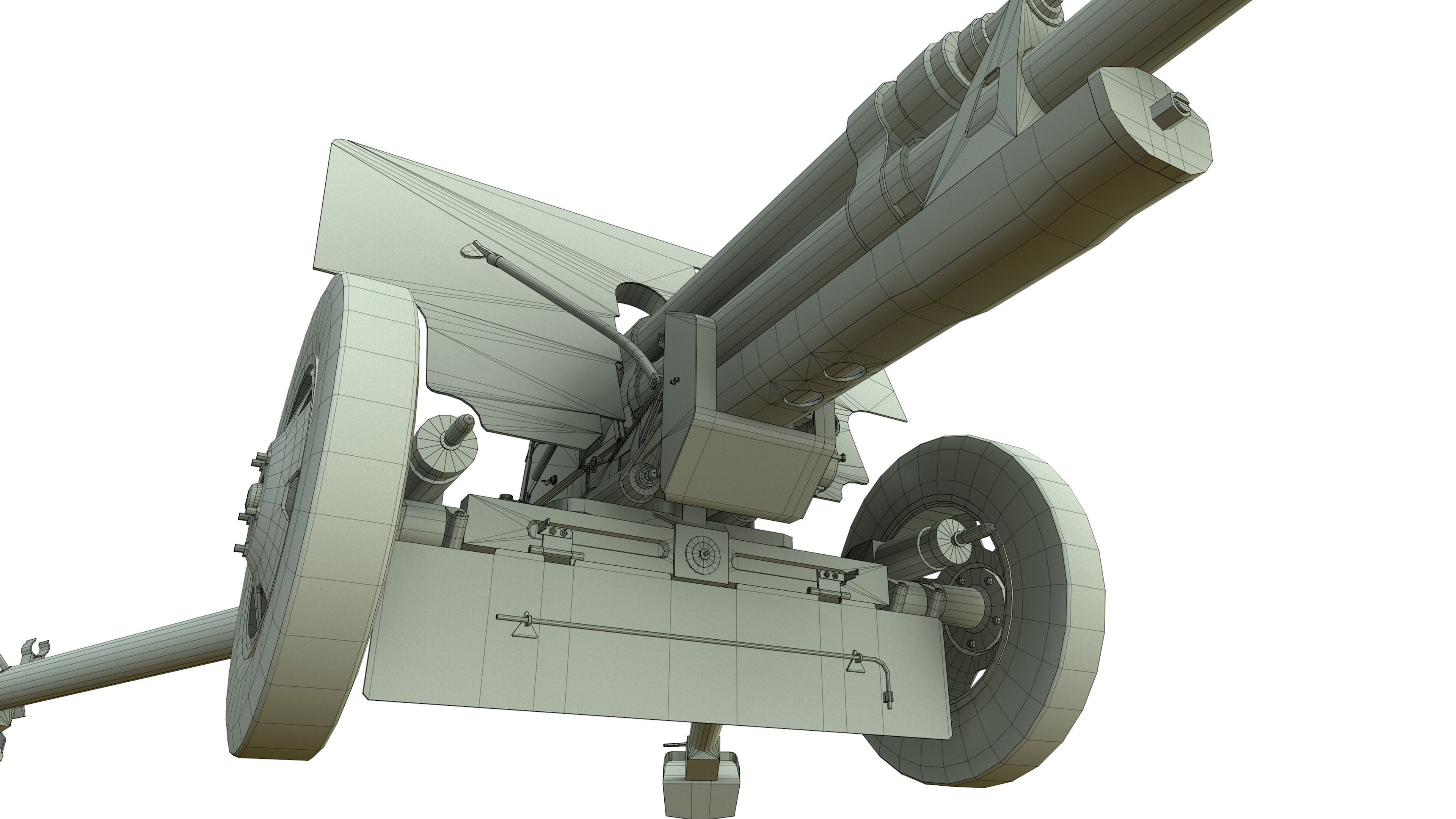 3D model ZiS 3 soviet anti-tank gun VR / AR / low-poly | CGTrader