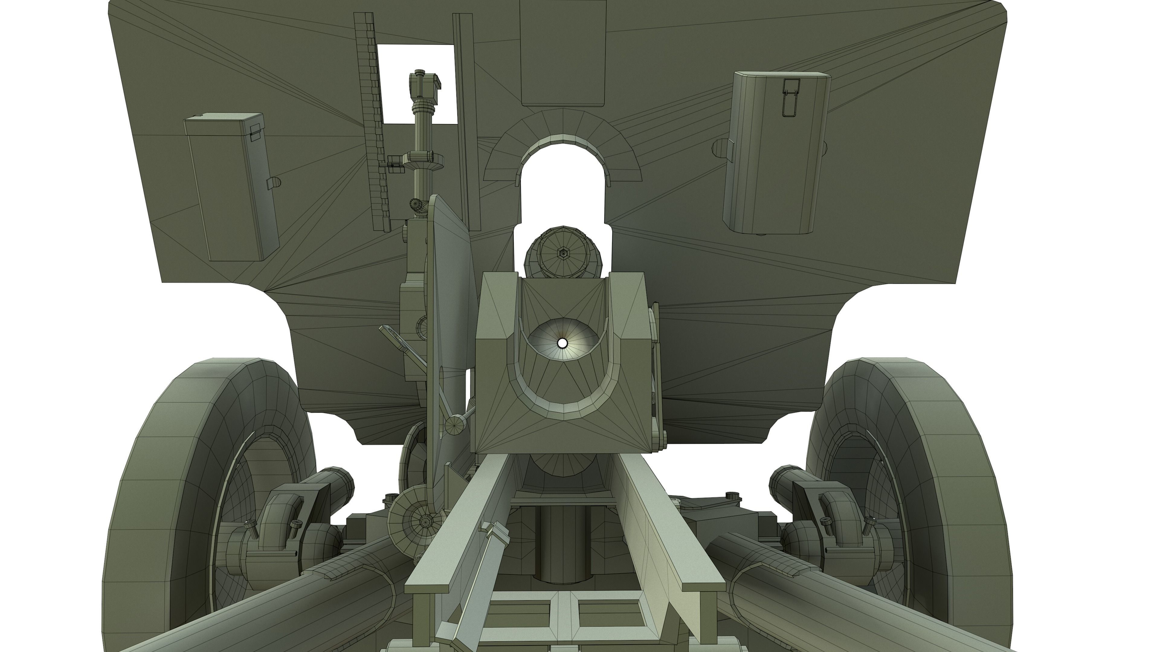 3D model ZiS 3 soviet anti-tank gun VR / AR / low-poly | CGTrader