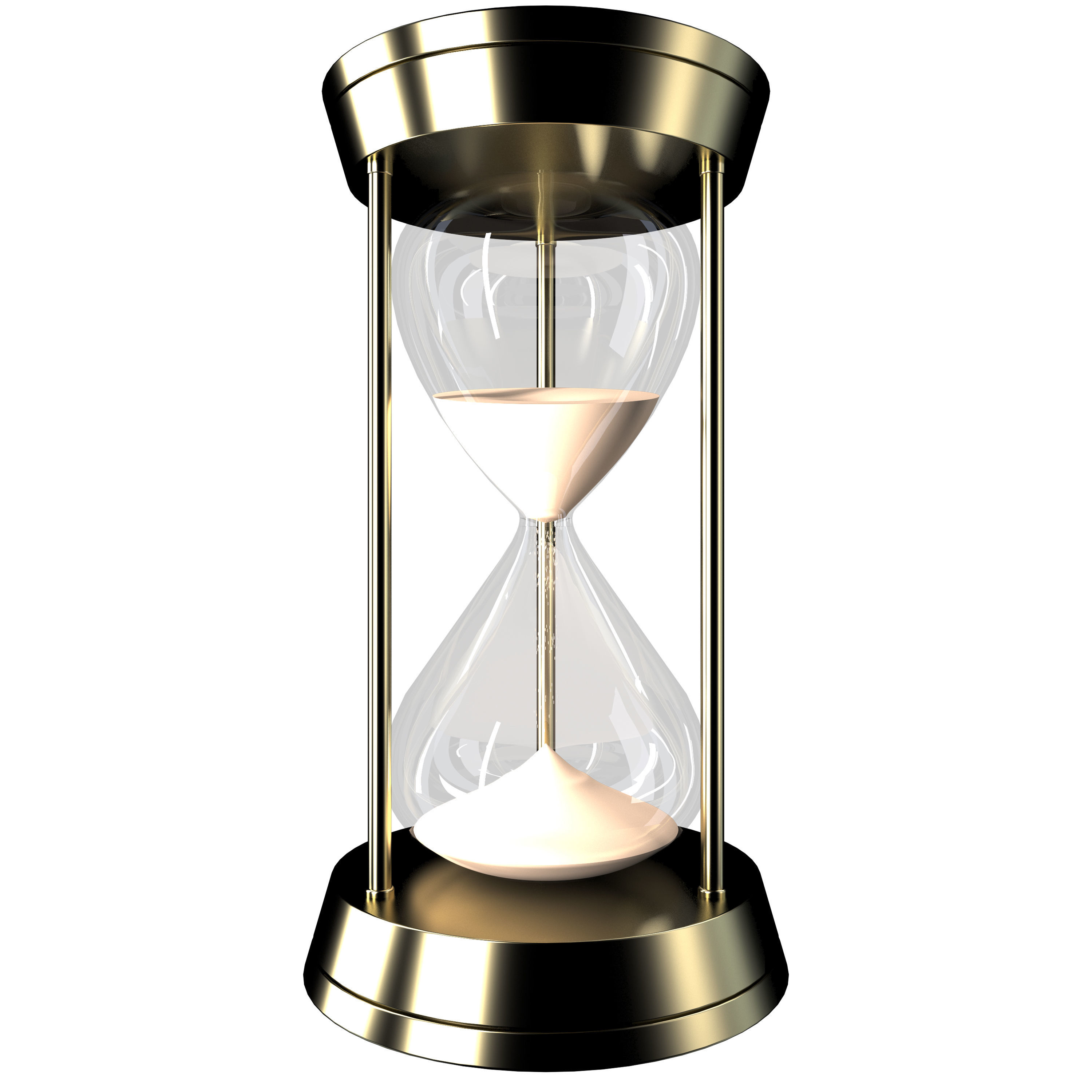 Hour Sand Timer GLASS 3D model | CGTrader