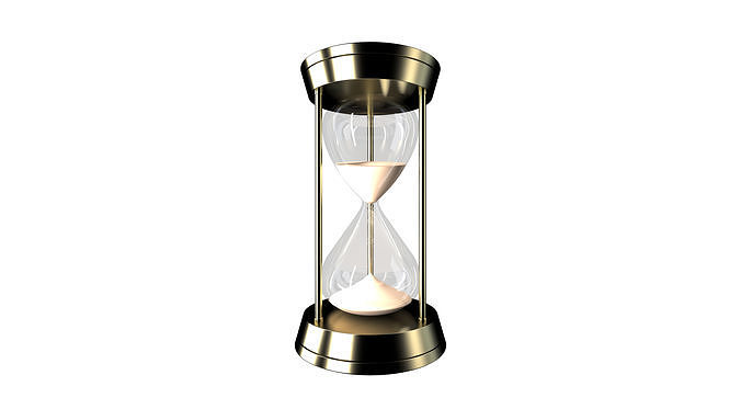 Hour Sand Timer GLASS 3D model | CGTrader