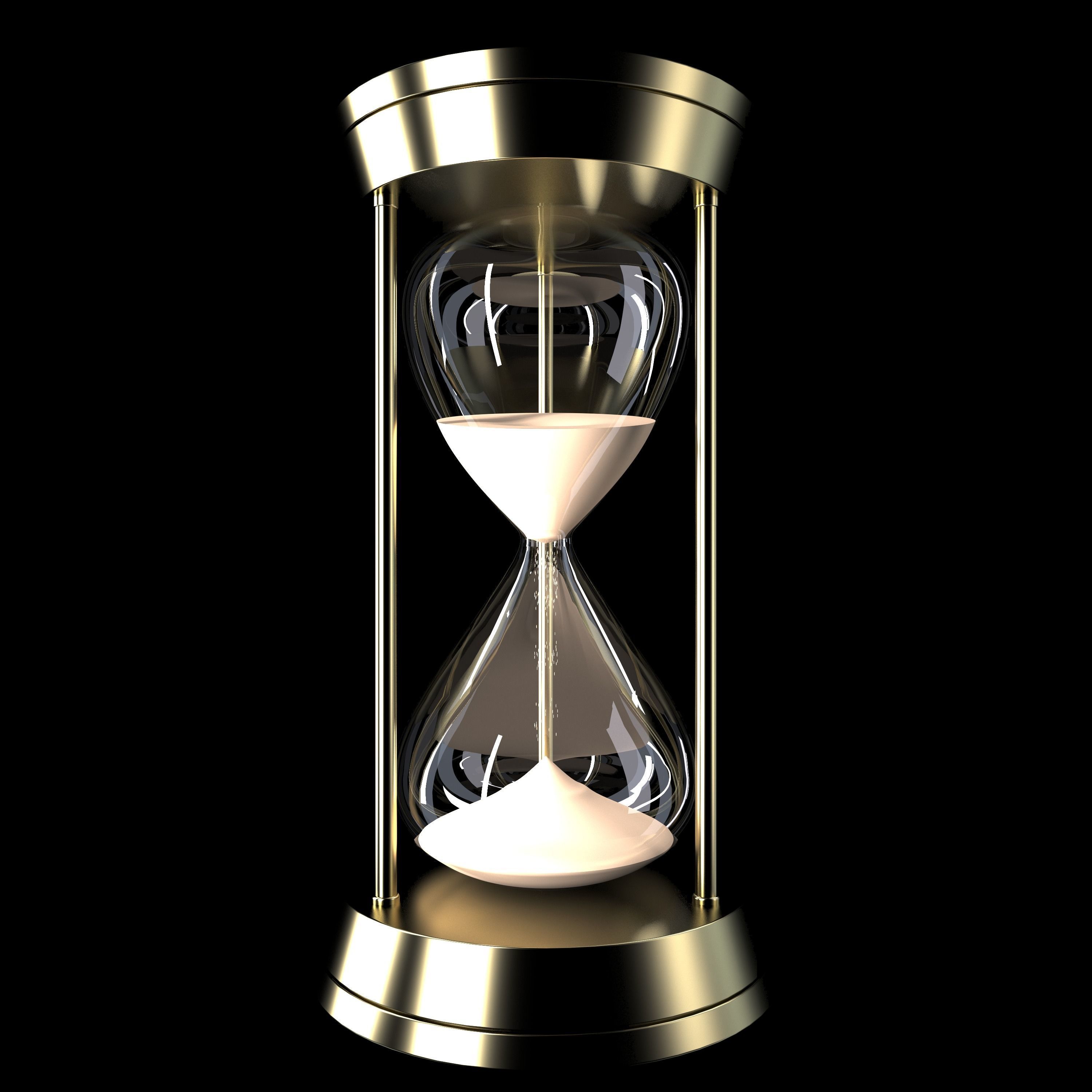 Hour Sand Timer GLASS 3D model | CGTrader