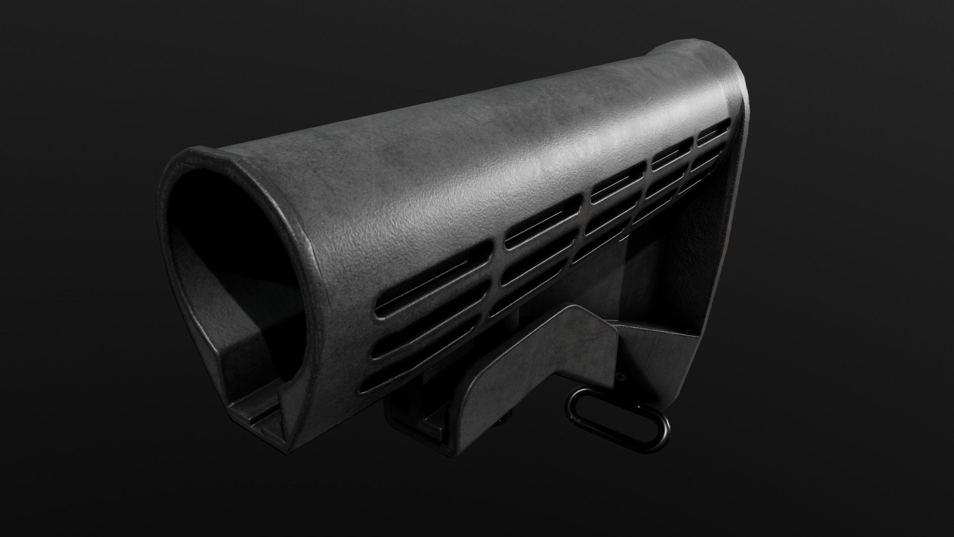3D model Colt LE AR15 Collapsible Buttstock VR / AR / low-poly | CGTrader