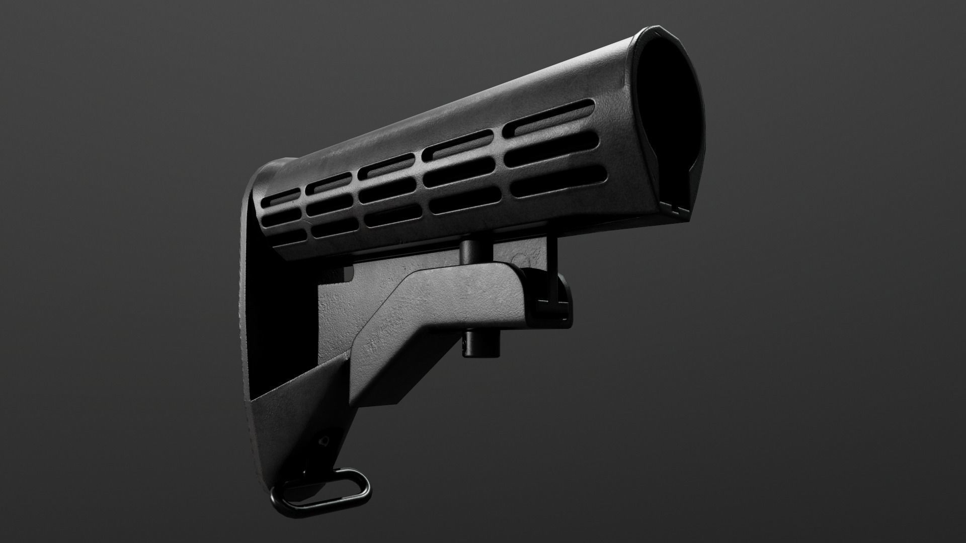 3D model Colt LE AR15 Collapsible Buttstock VR / AR / low-poly | CGTrader