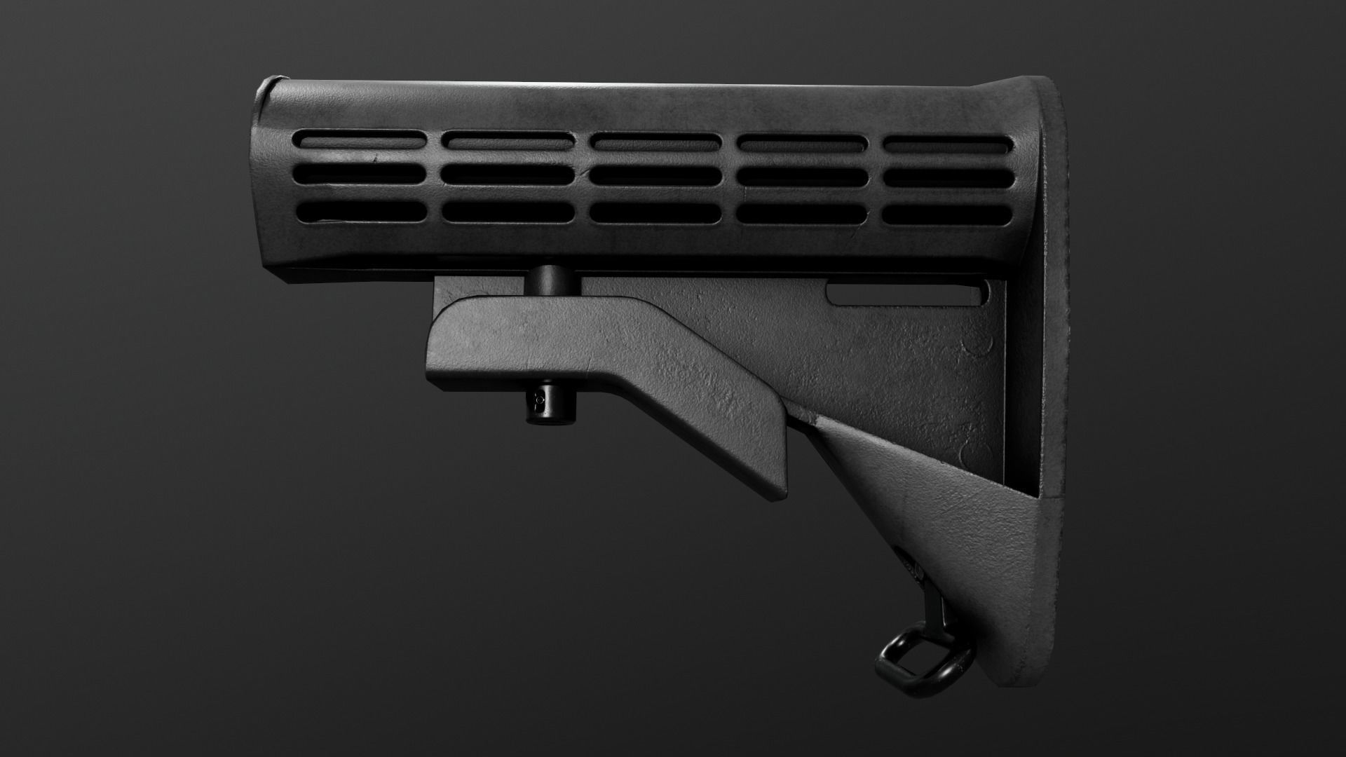 3D model Colt LE AR15 Collapsible Buttstock VR / AR / low-poly | CGTrader