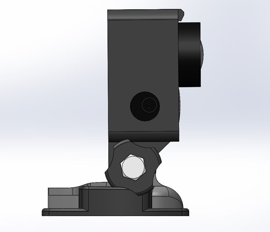 GoPro Camera flat mount 3D model 3D printable | CGTrader