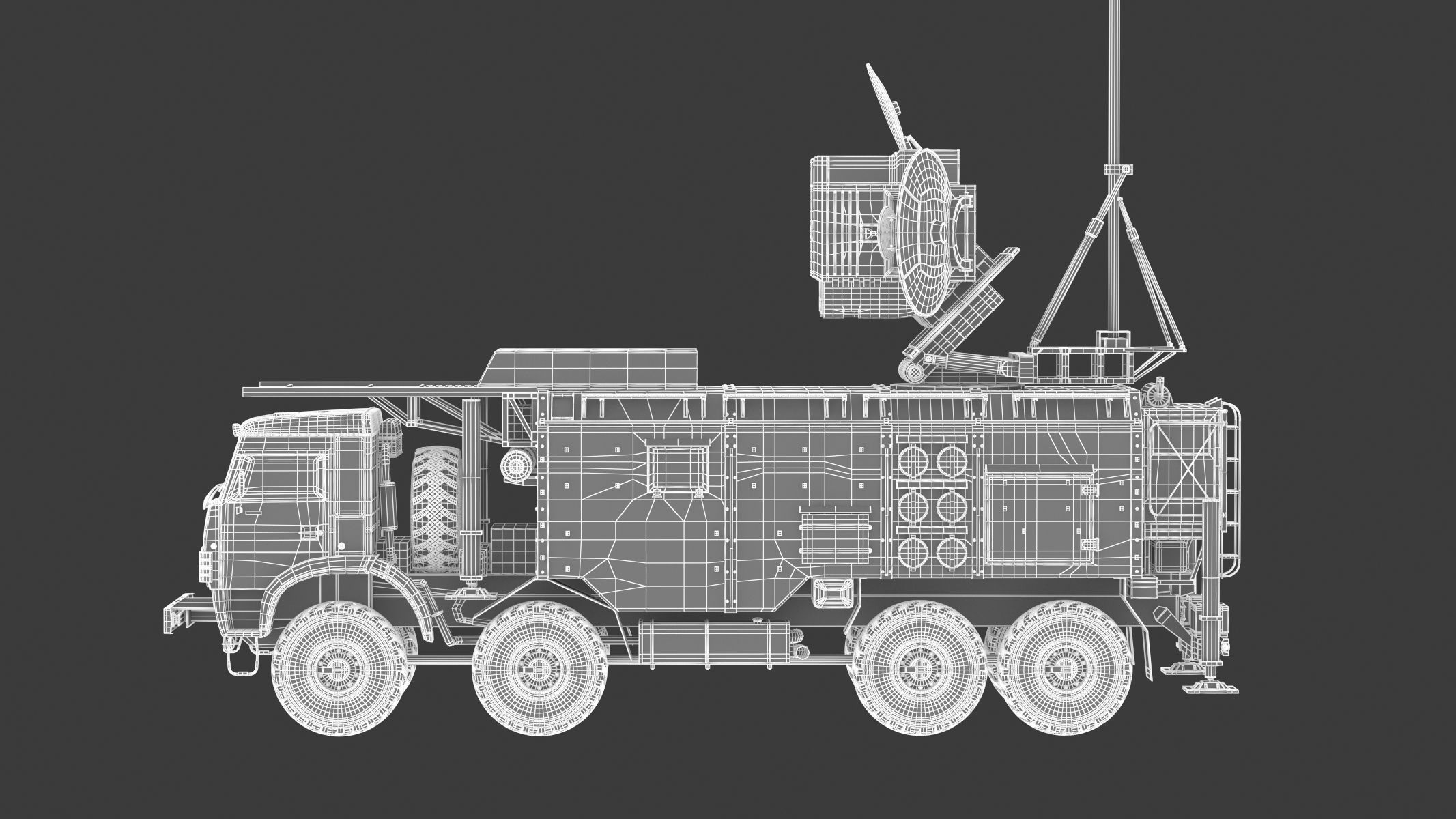 Krasukha Electronic Warfare System 3D model | CGTrader
