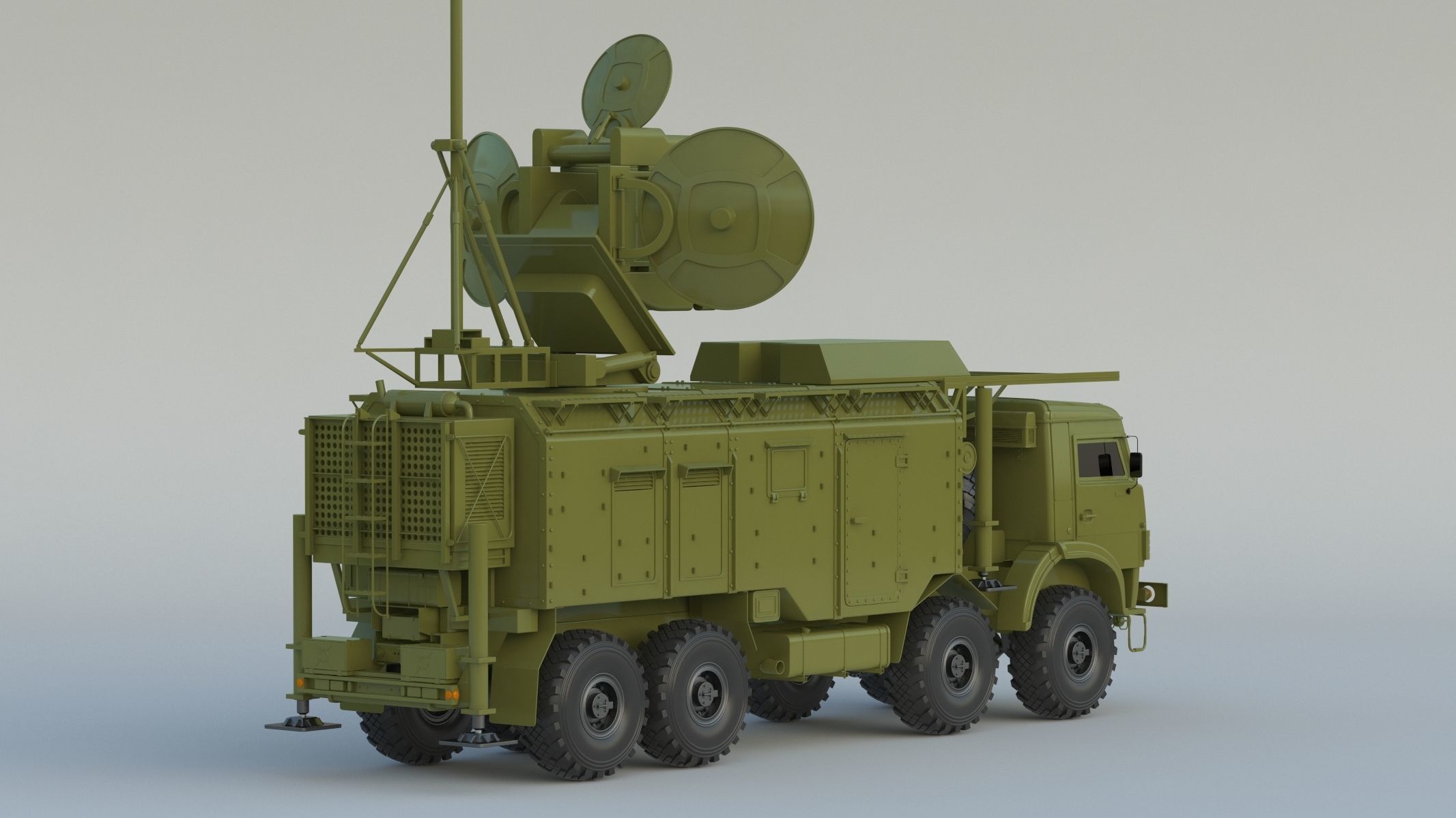 Krasukha Electronic Warfare System 3D model | CGTrader