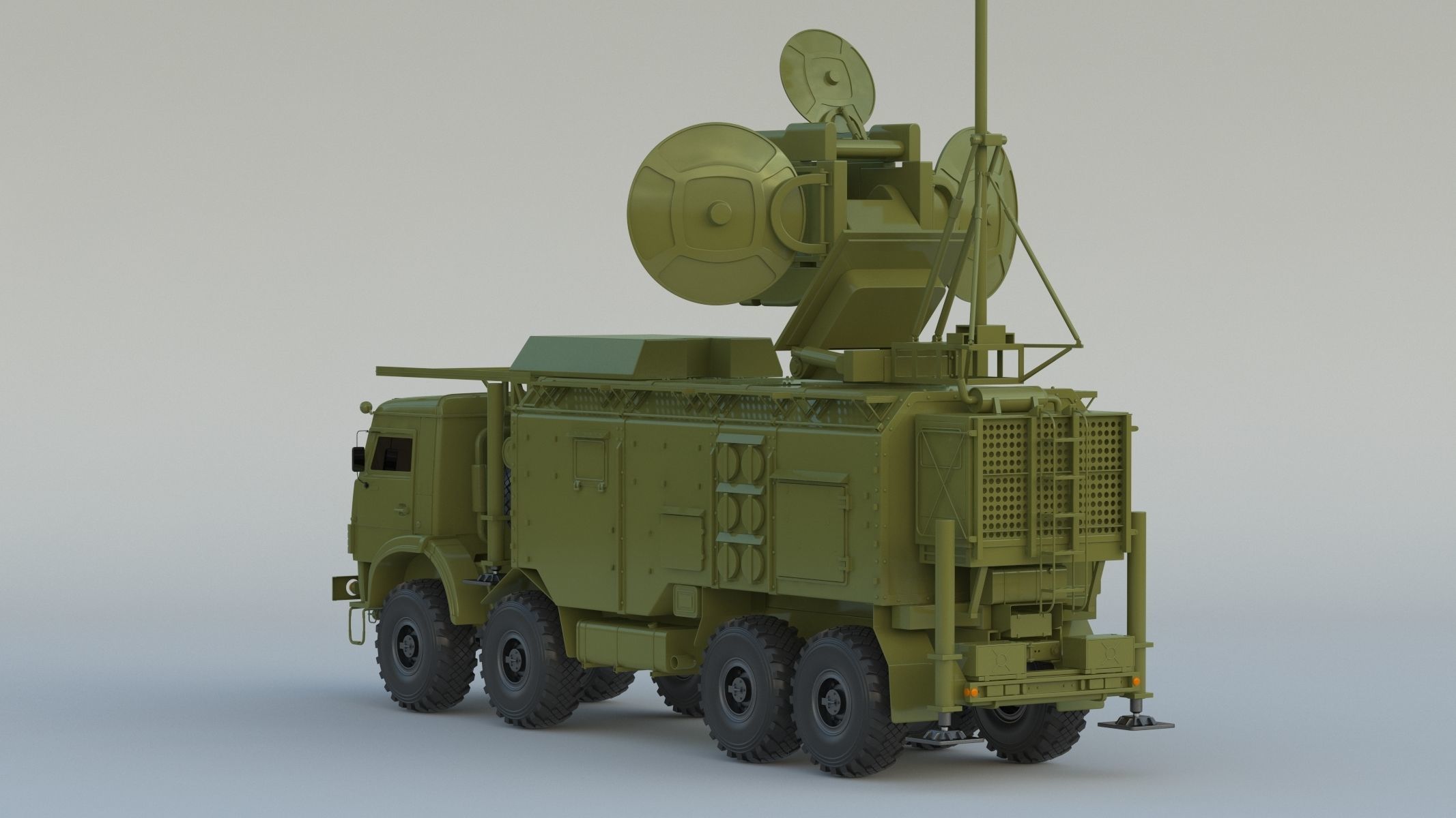 Krasukha Electronic Warfare System 3D model | CGTrader