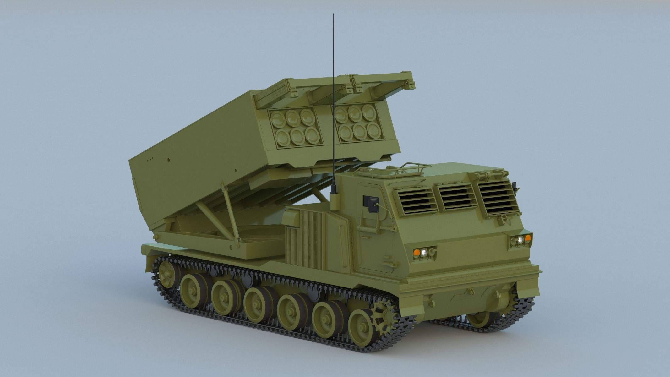 M270 Multiple Launch Rocket System 3D model | CGTrader