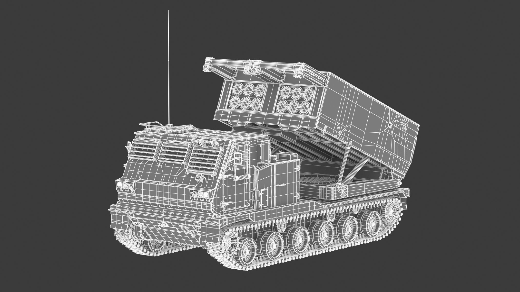 M270 Multiple Launch Rocket System 3D model | CGTrader