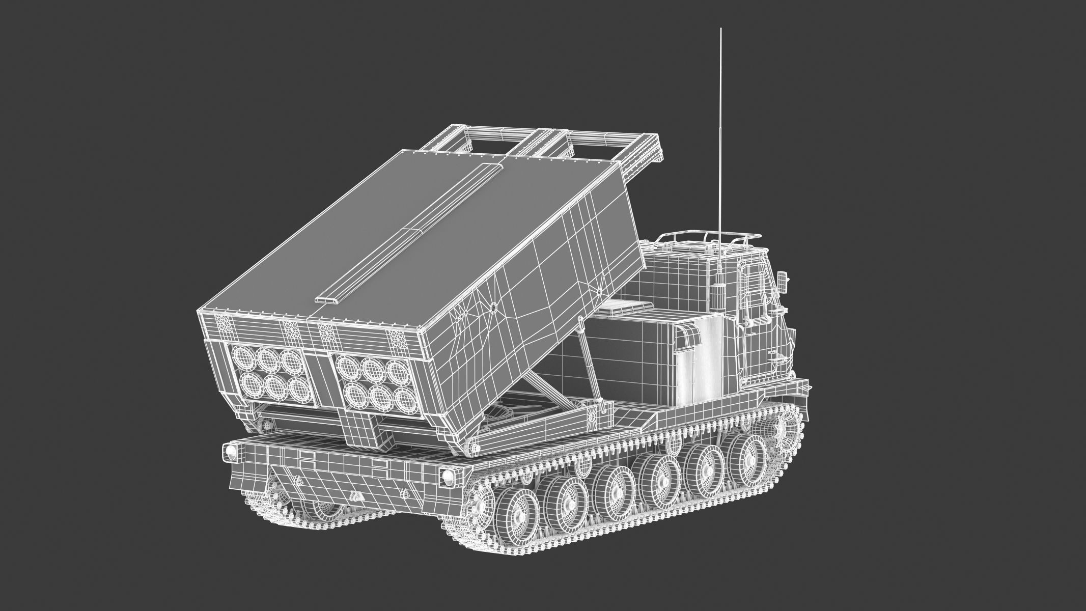 M270 Multiple Launch Rocket System 3D model | CGTrader