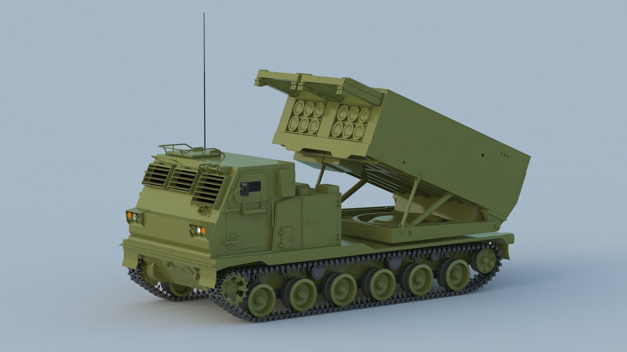 M270 Multiple Launch Rocket System 3D model | CGTrader