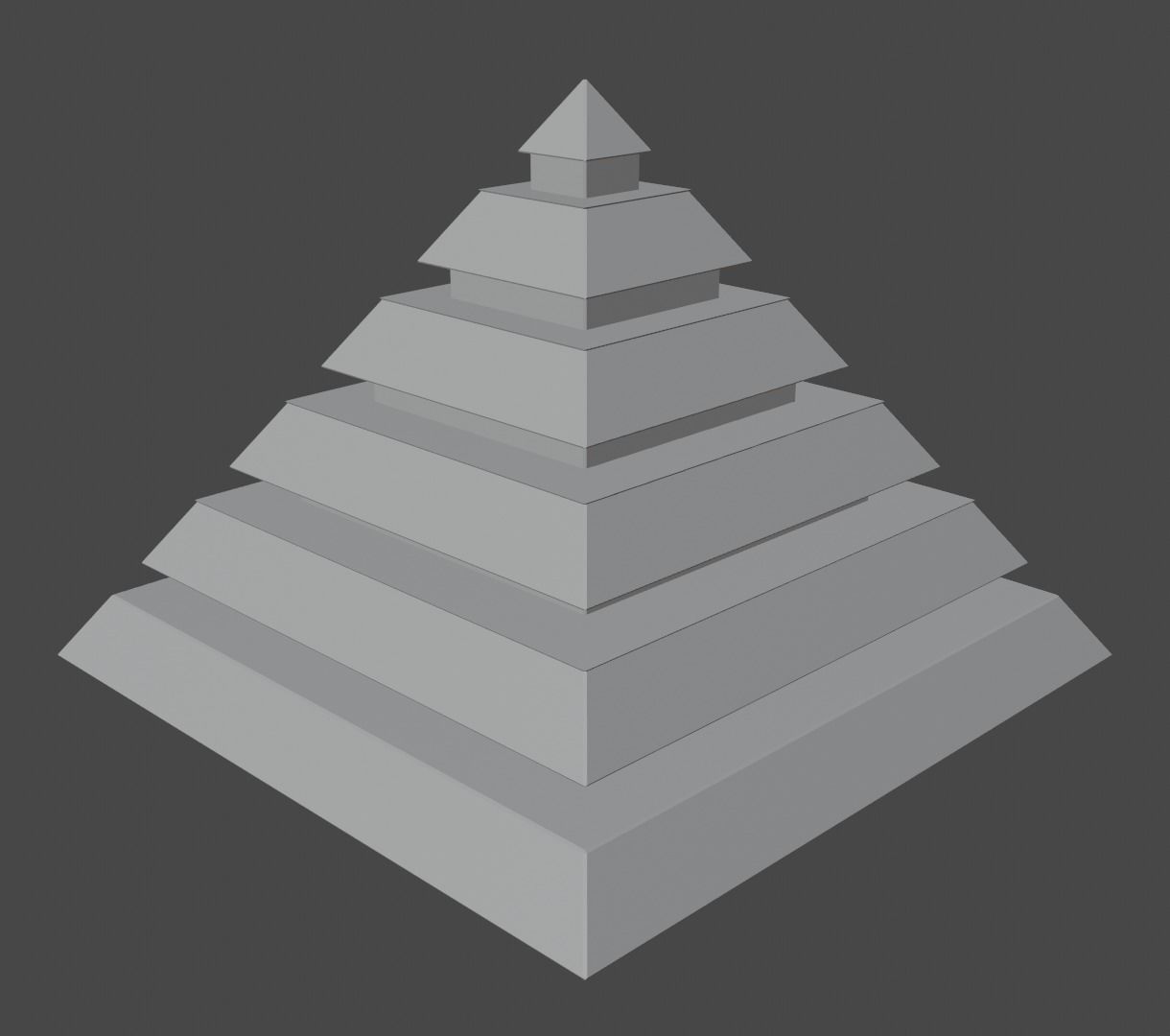 3D model Pyramidal Structure Beveled VR / AR / low-poly | CGTrader