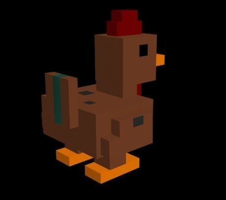 3D model minecraft rooster VR / AR / low-poly | CGTrader