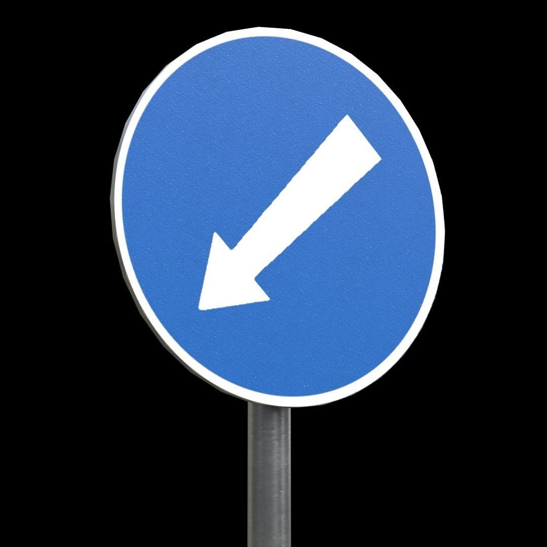 3D model Compulsory keep left VR / AR / low-poly | CGTrader