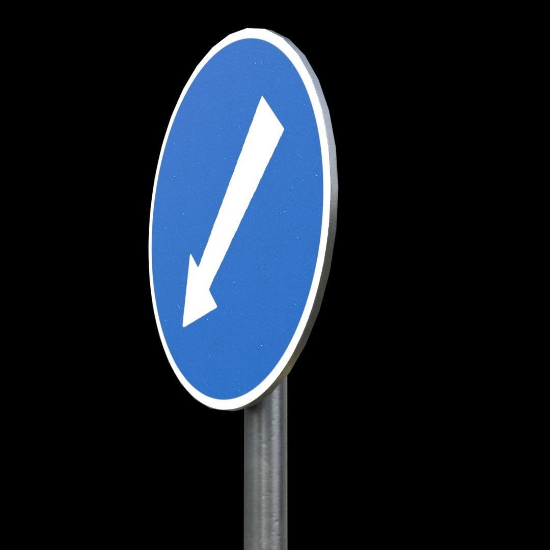 3D model Compulsory keep left VR / AR / low-poly | CGTrader