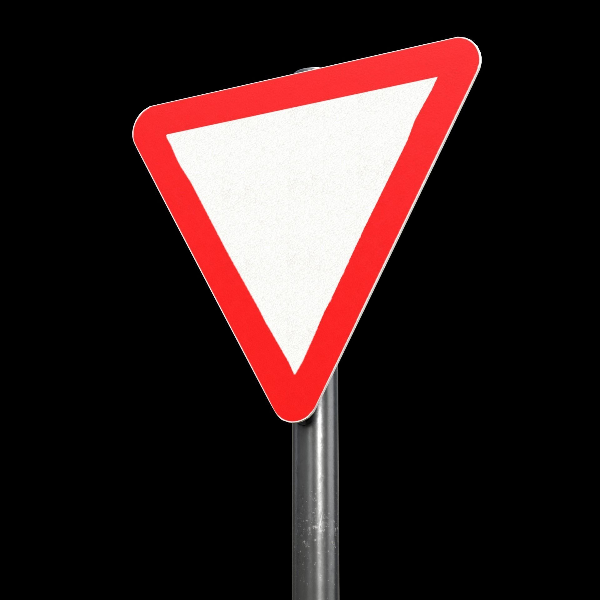 3D model GiveWay signBoard VR / AR / low-poly | CGTrader