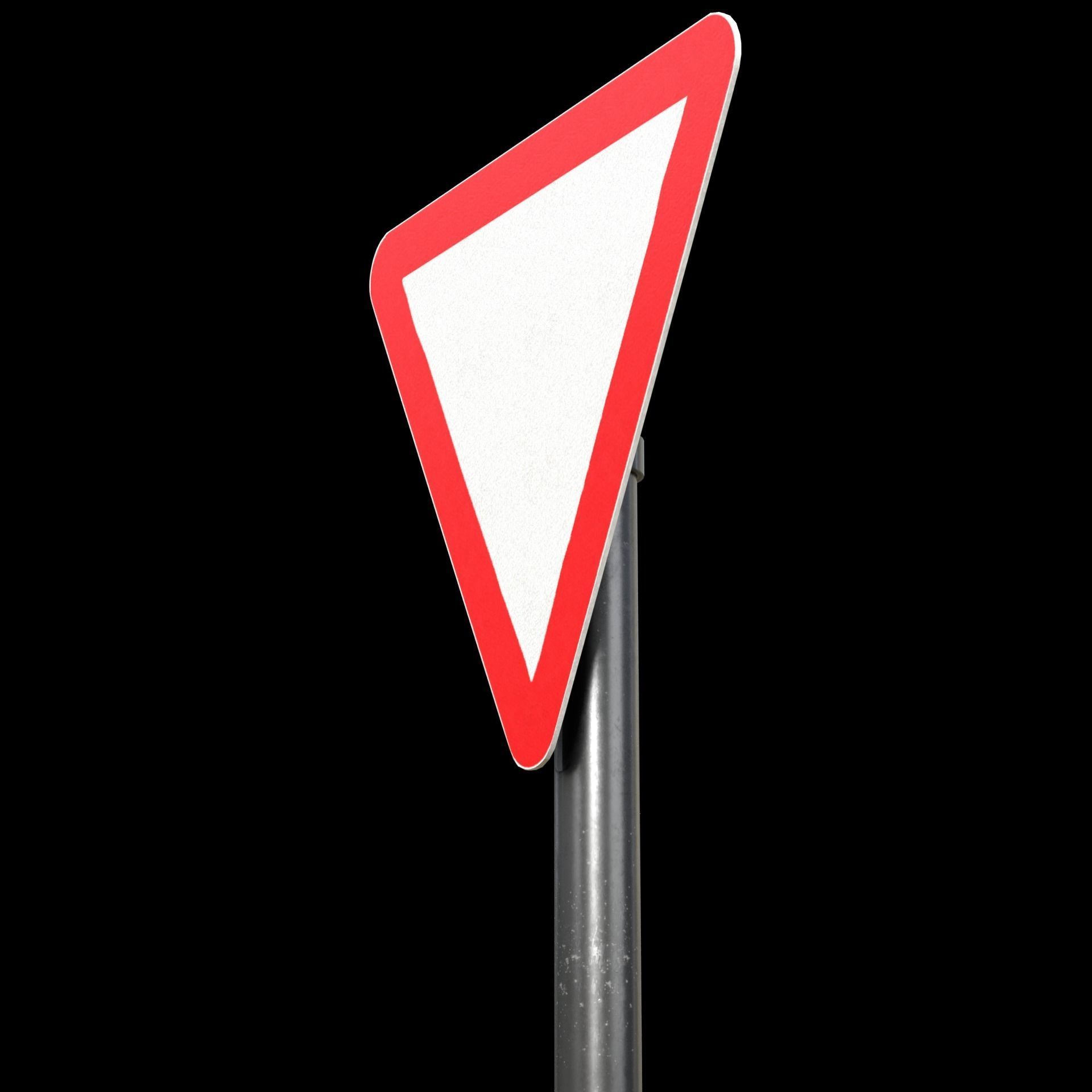 3D model GiveWay signBoard VR / AR / low-poly | CGTrader