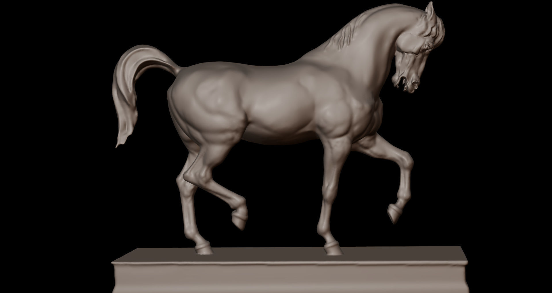horse statue 3d 3D model 3D printable | CGTrader