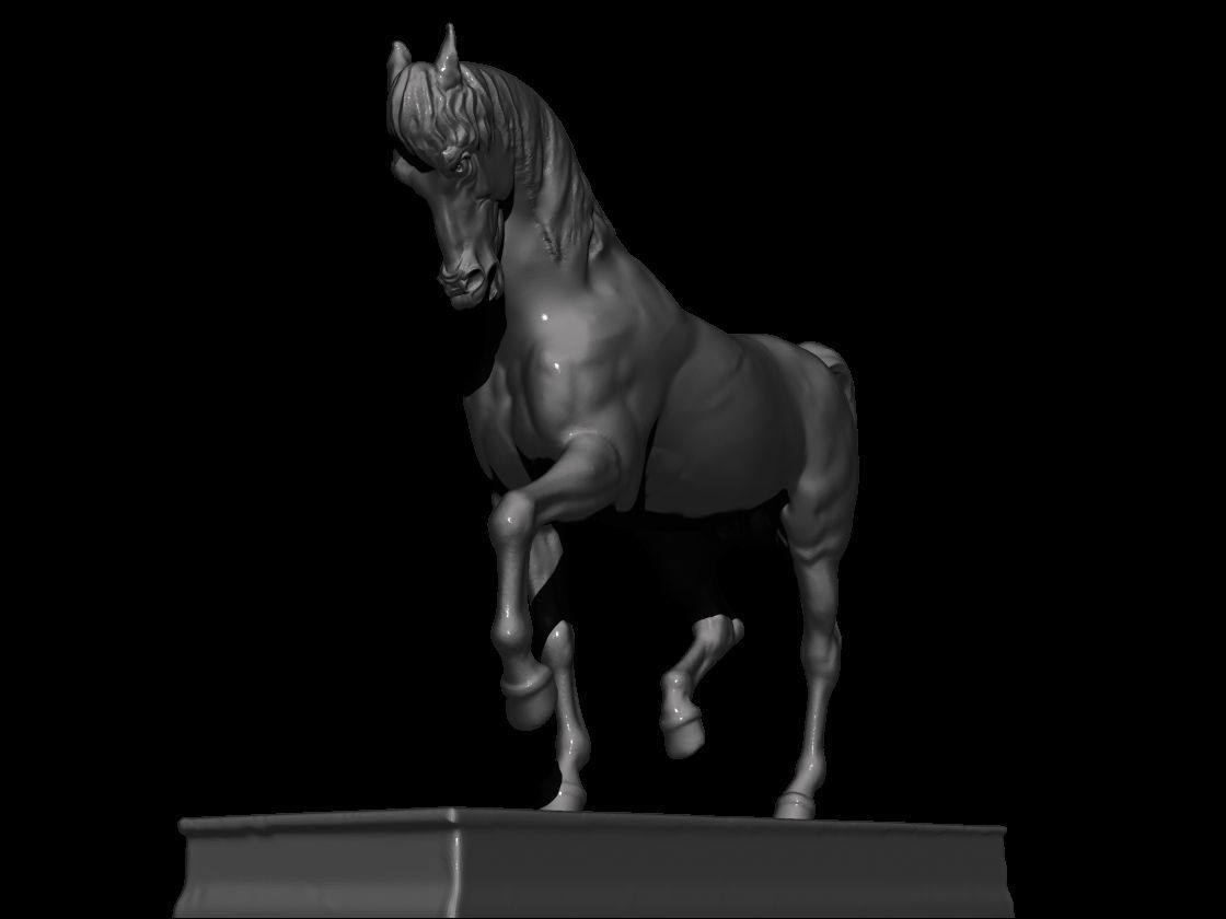 horse statue 3d 3D model 3D printable | CGTrader