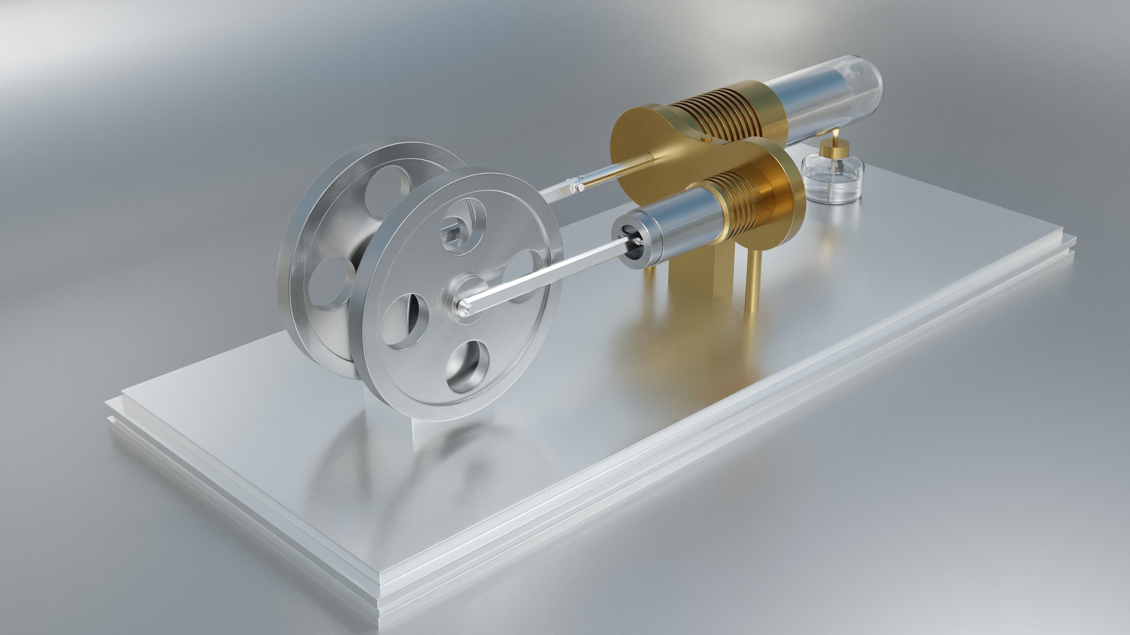 stirling engine 3D model | CGTrader