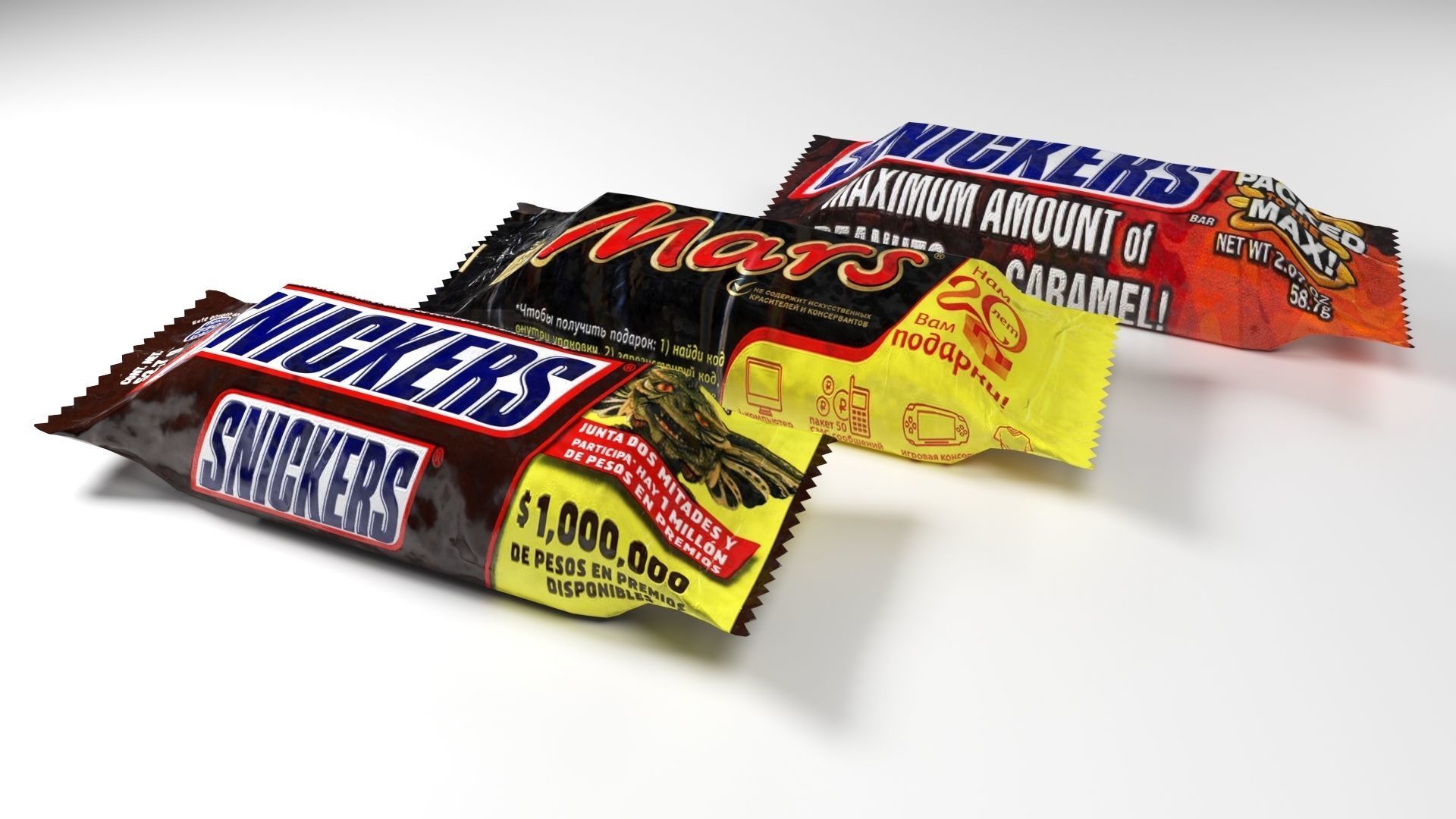 snickers 3D model | CGTrader