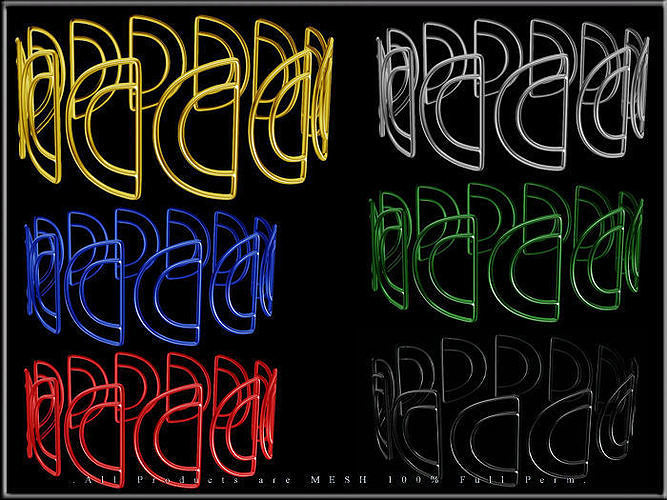 3D model Half Circle Metal Chain Rings - Dozen - Round VR / AR / low ...