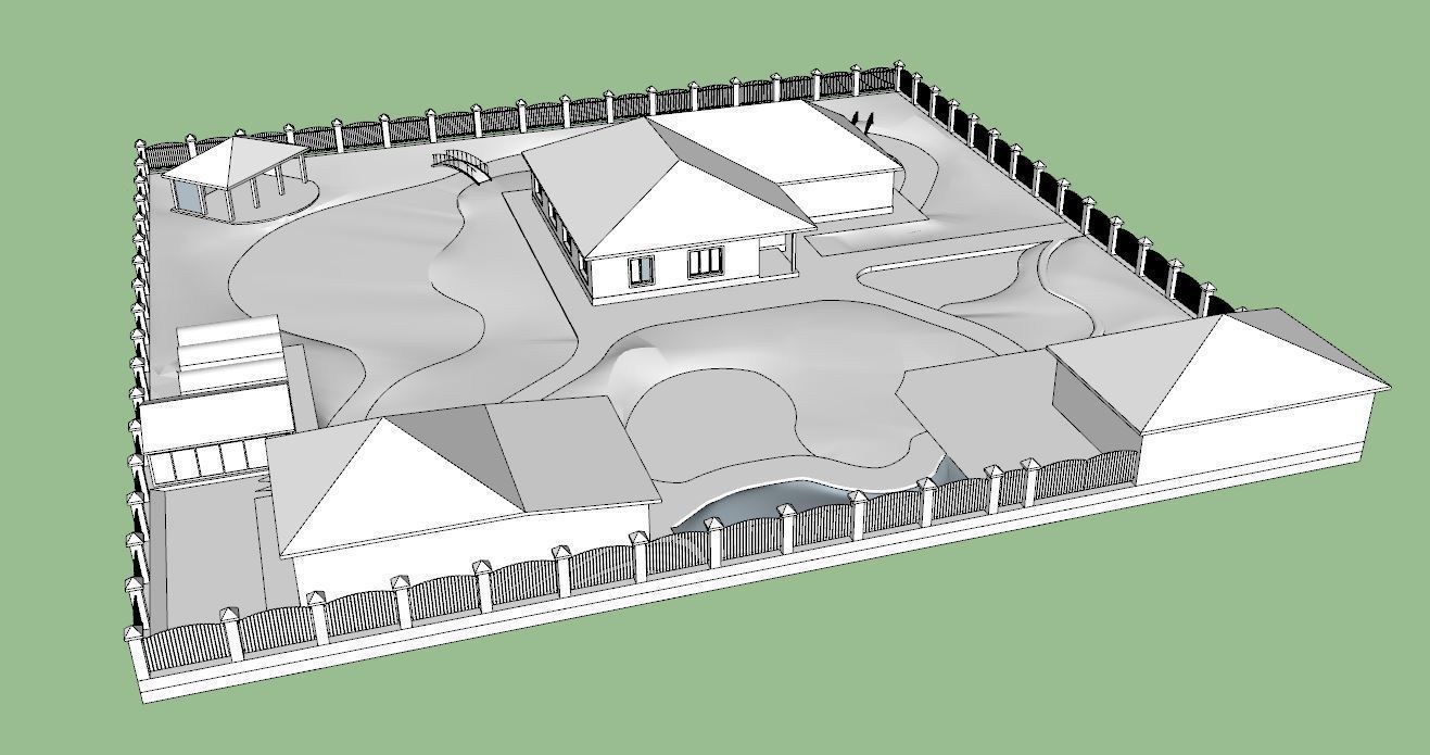 Plot of land 3D model OBJ