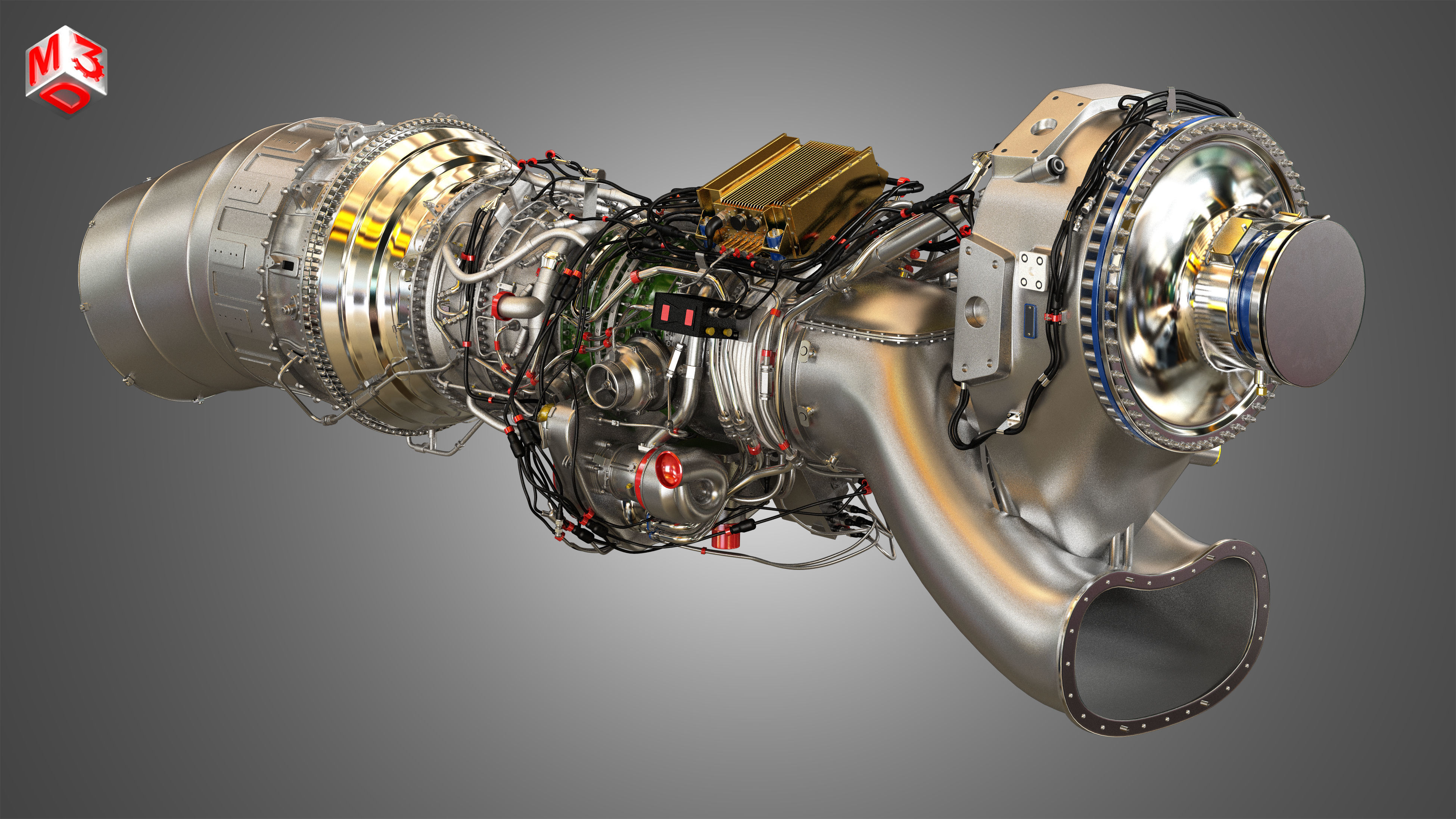 Europrop International - TP400-D6 Turboprop Engine 3D model | CGTrader