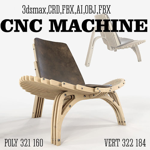 Parametric chair Longwood 3D model | CGTrader