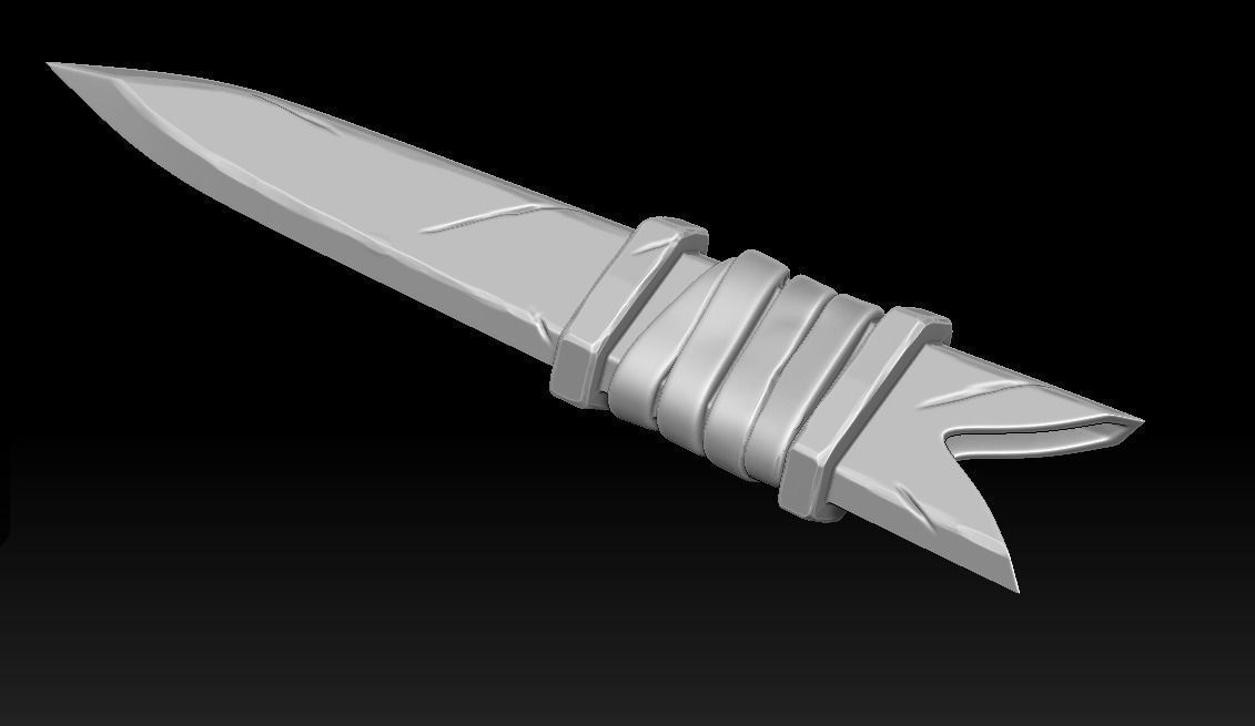 dagger with sheath 3d print 3D model 3D printable | CGTrader