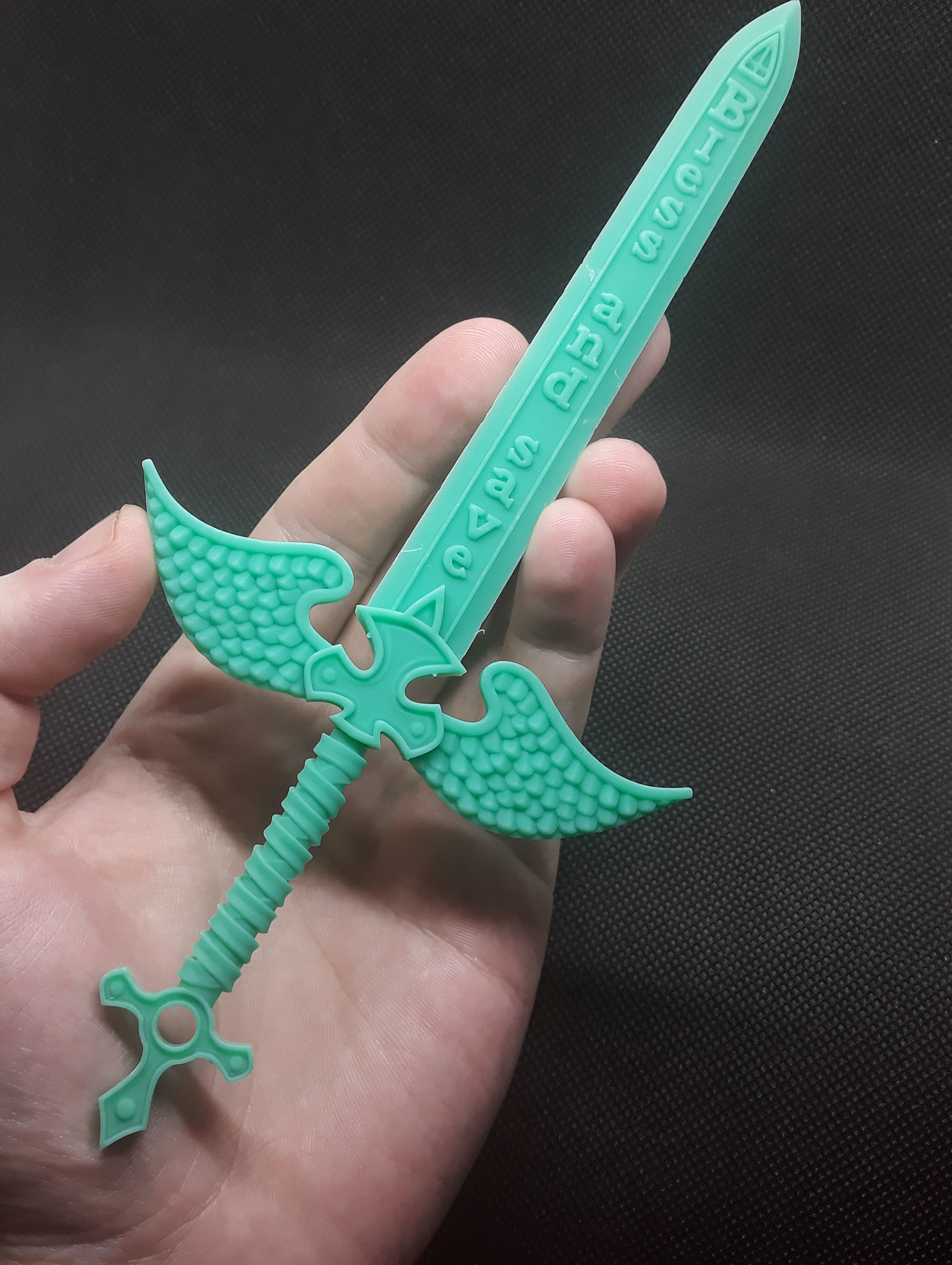 winged sword 3d print 3D model 3D printable | CGTrader