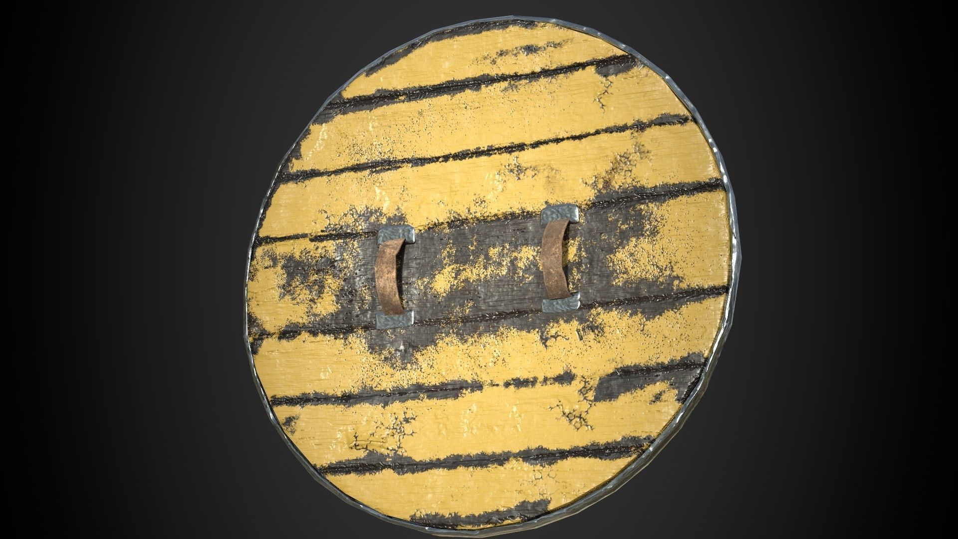 3D model Viking historical yellow shield VR / AR / low-poly | CGTrader