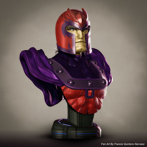 Campbells Magneto Bust 3D model 3D printable | CGTrader