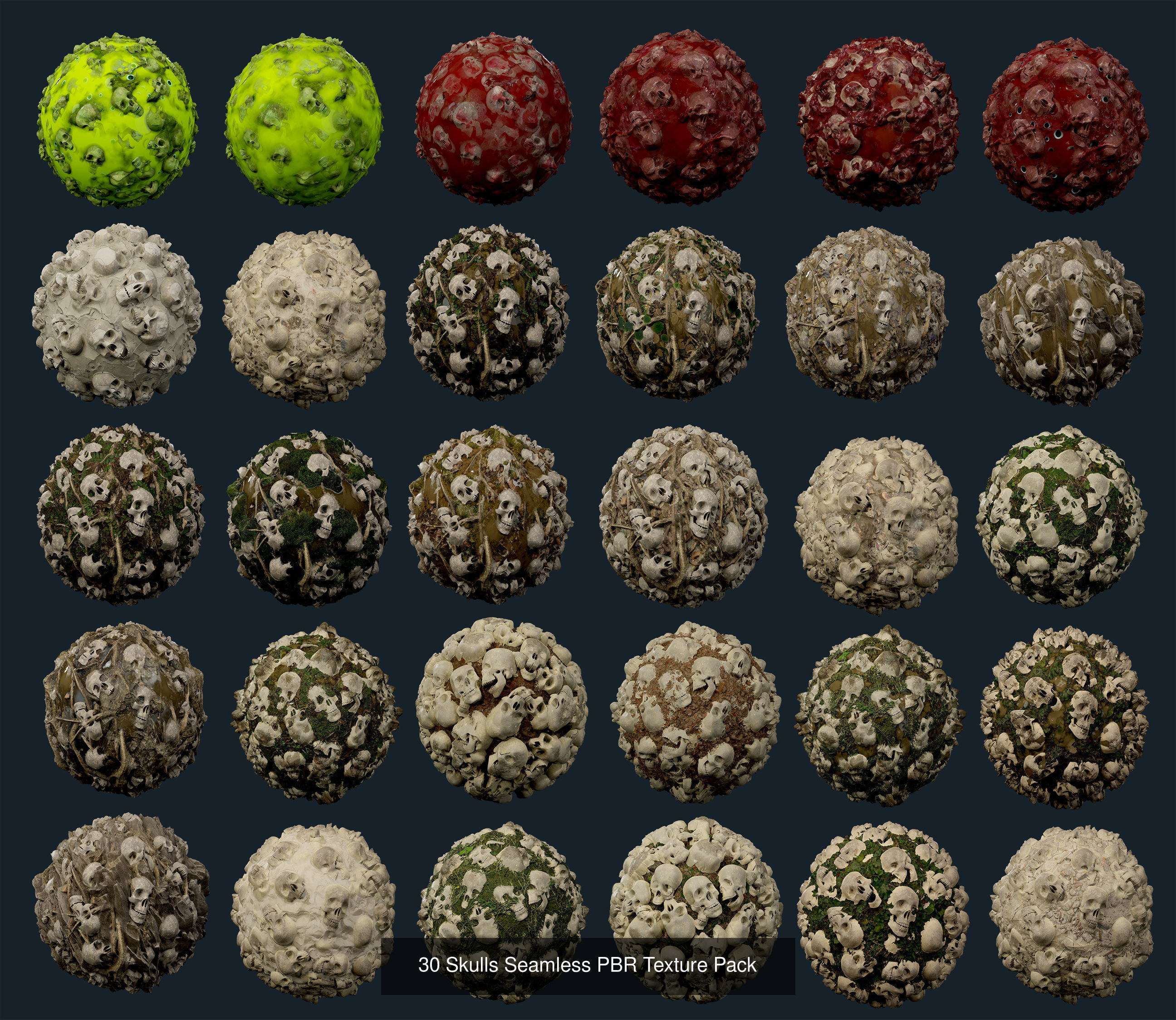 166 Horror Gore Sci-fi Seamless PBR Textures Collection 01 | CGTrader