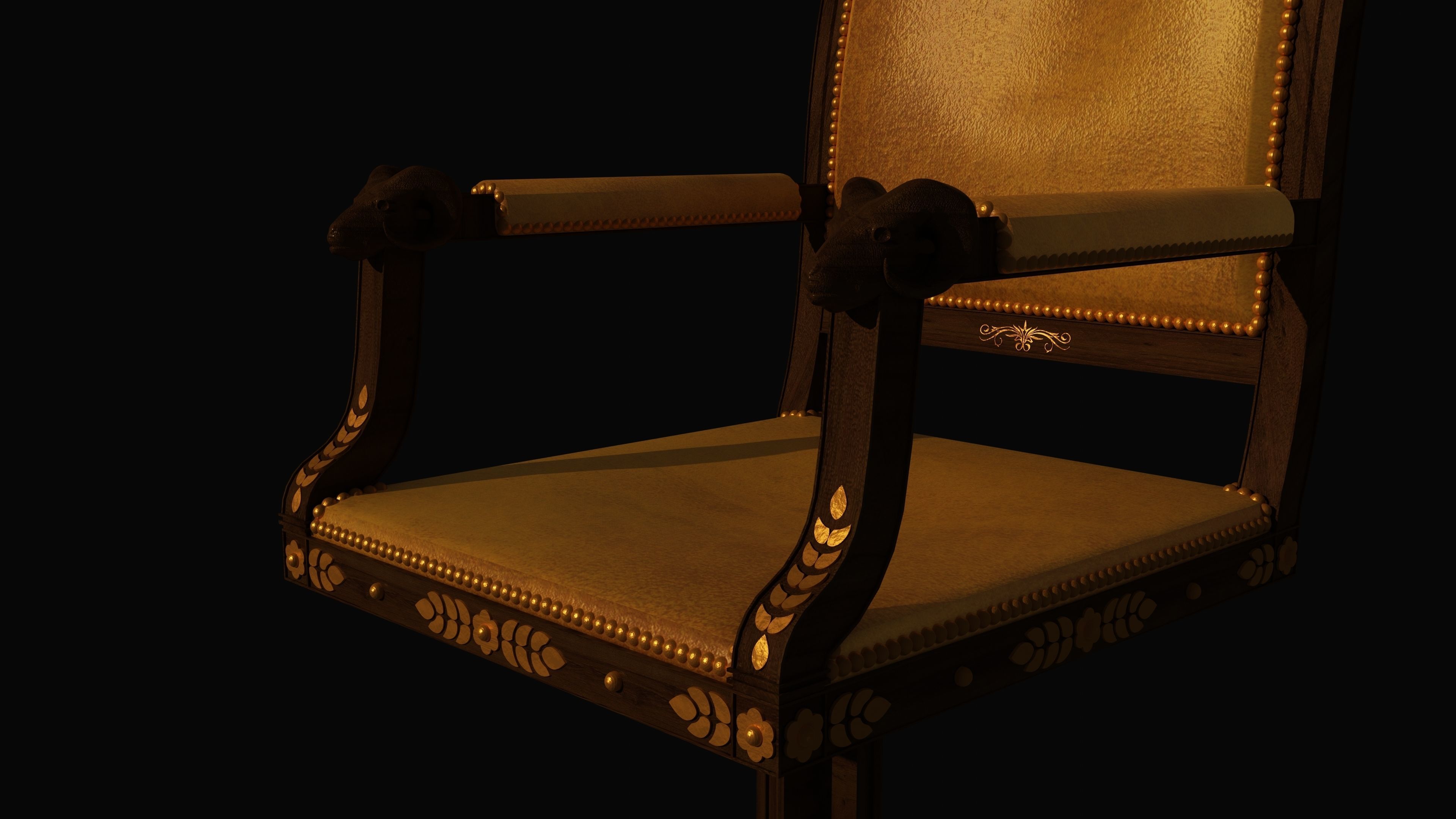 3D model The Godfather Armchair VR / AR / low-poly | CGTrader