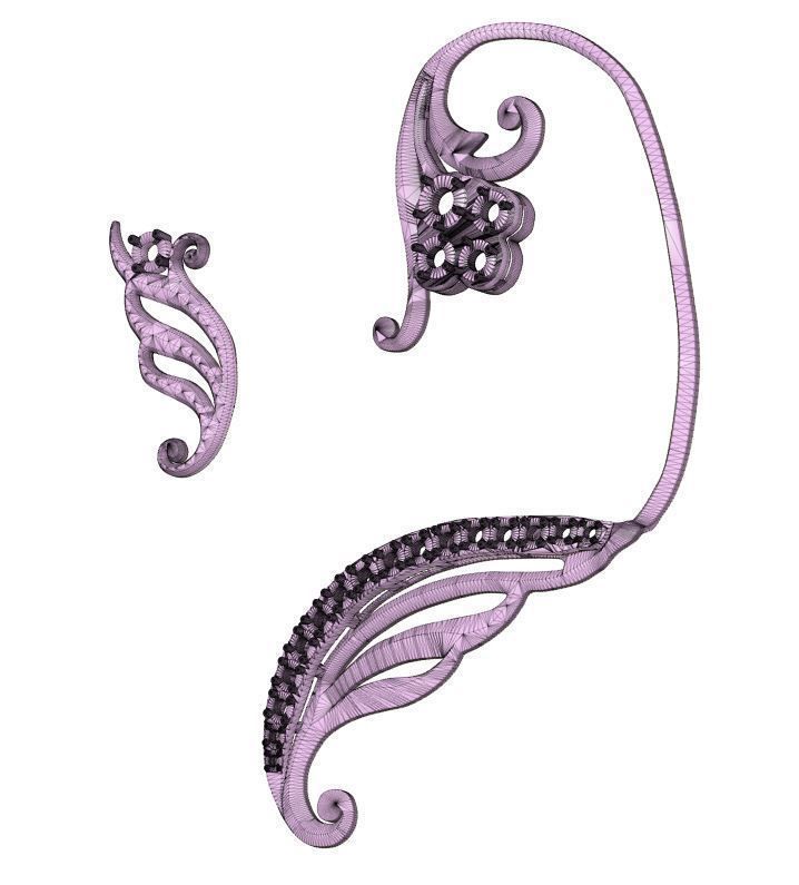 cuff in the ear 3D model 3D printable | CGTrader