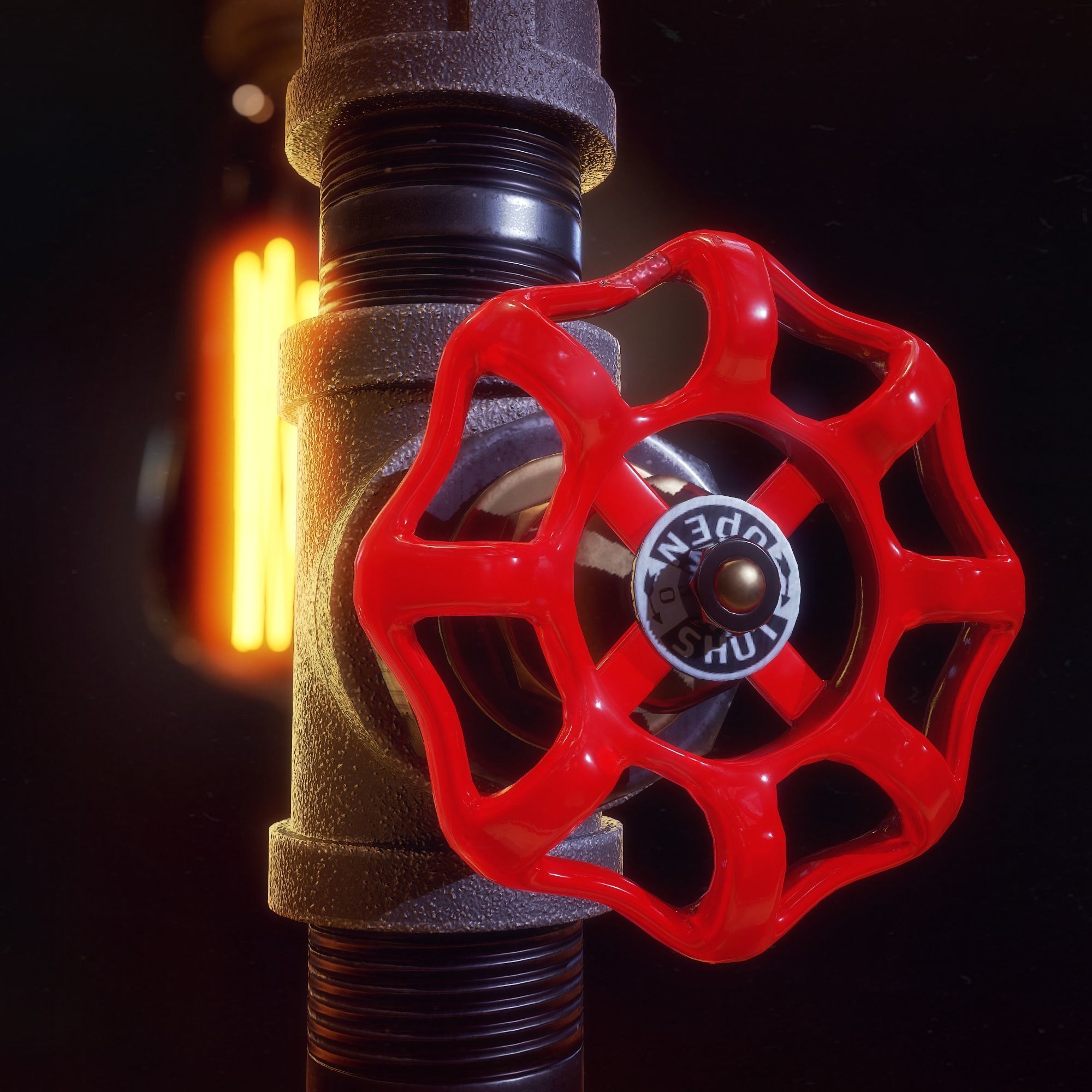 3D model DIY pipes lamp VR / AR / low-poly | CGTrader