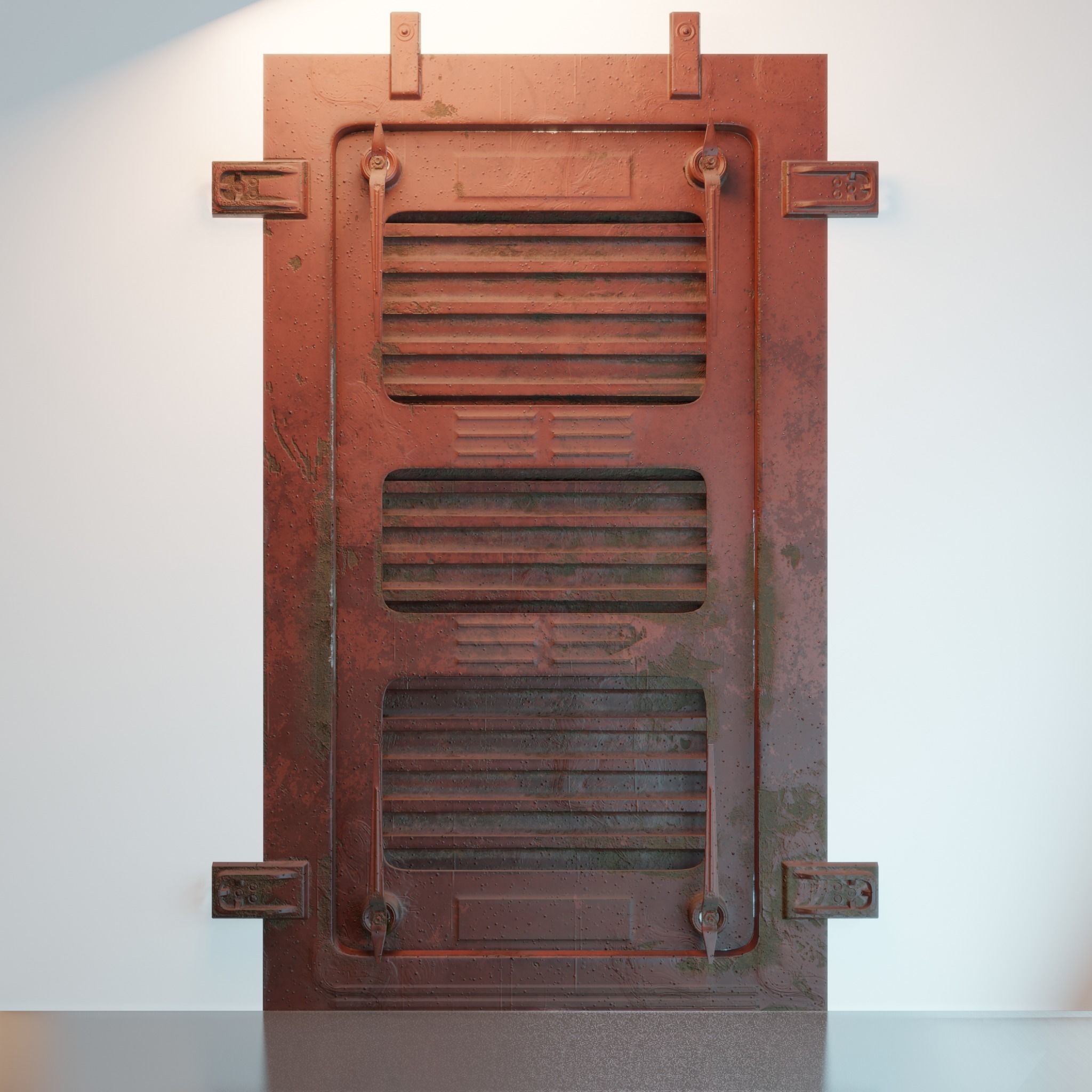 3D model Armoured door VR / AR / low-poly | CGTrader