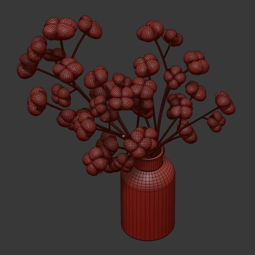 Dried cotton 3D model | CGTrader