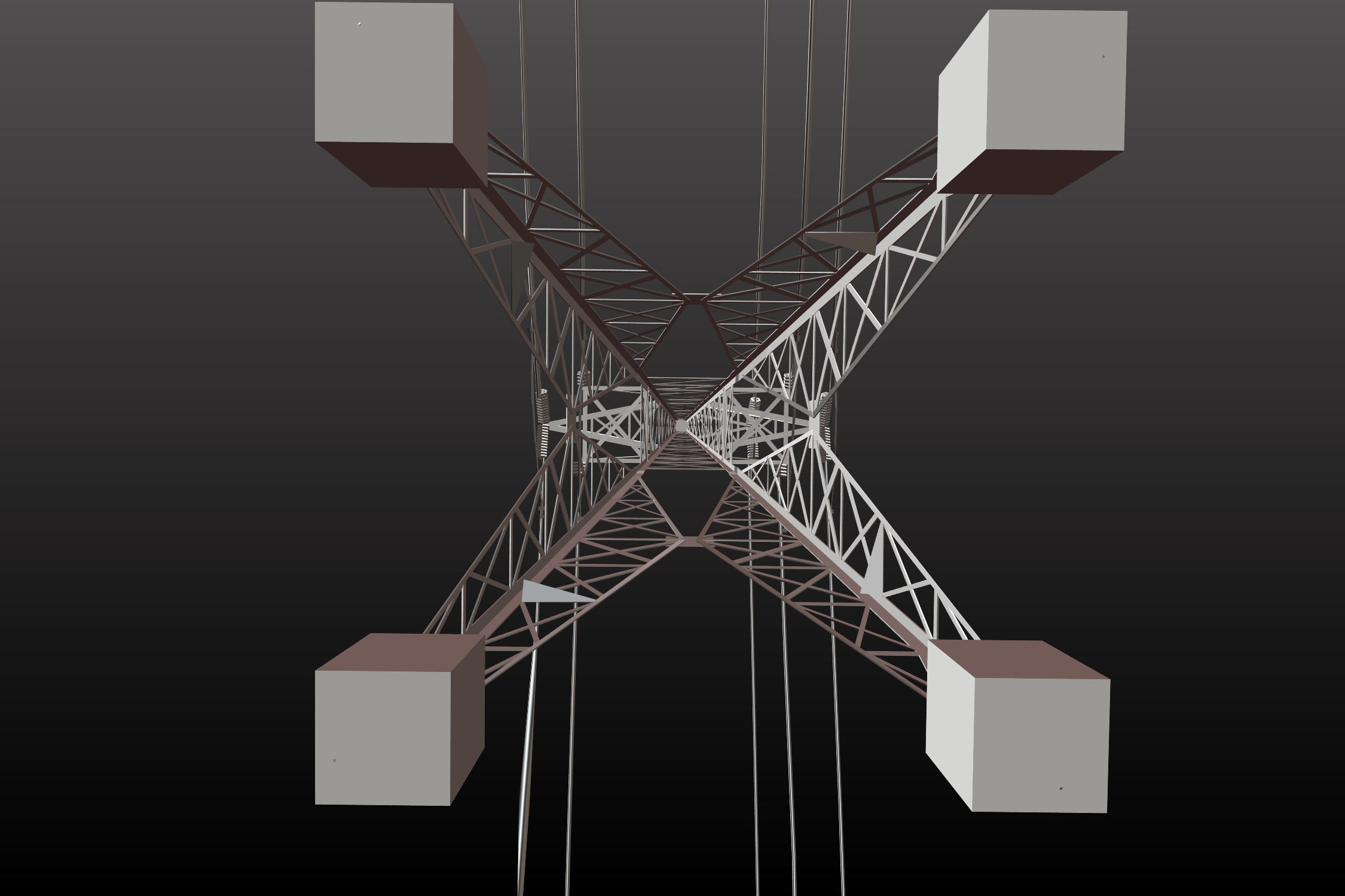 Power line 110 kV 3D model | CGTrader