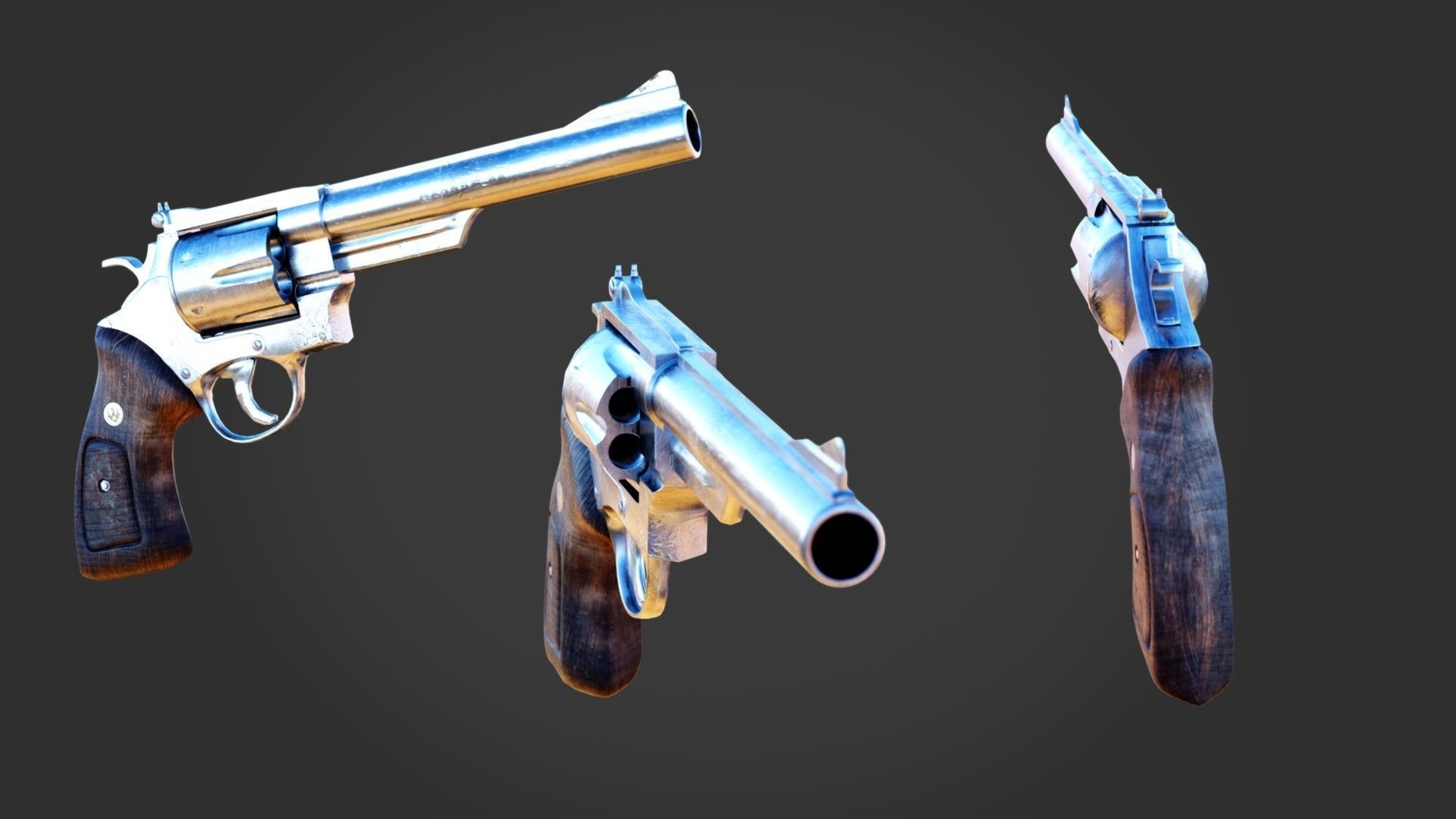 3D model Revolver Magnum VR / AR / low-poly | CGTrader