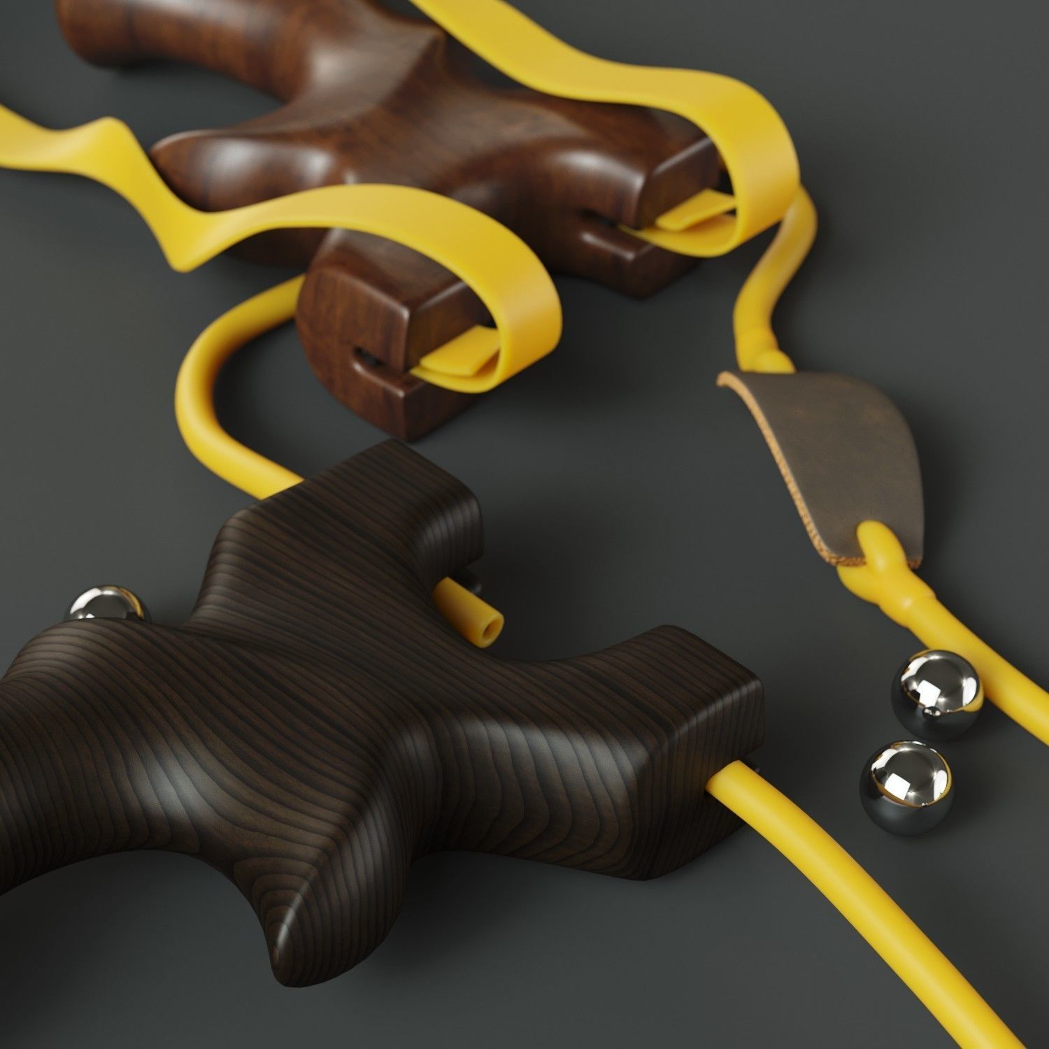 Handmade slingshot 3D model | CGTrader