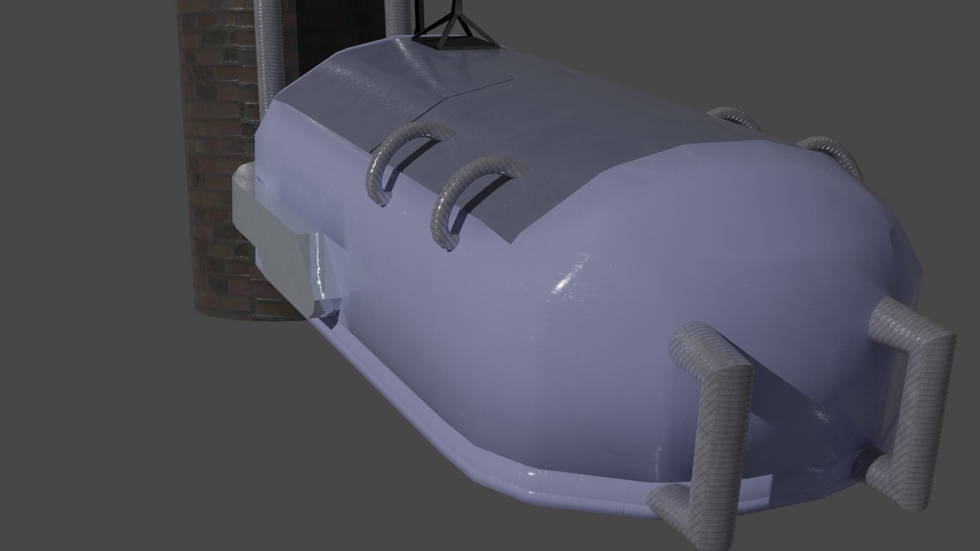 Futuristic Sleeping Pod free 3D model animated rigged | CGTrader