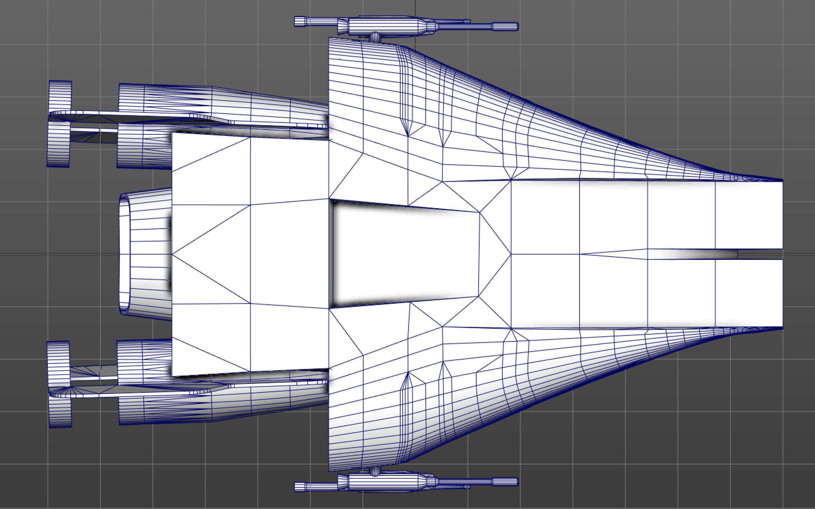 3D model Game Ready Star Wars RZ-1 A-wing interceptor Starfighter VR ...