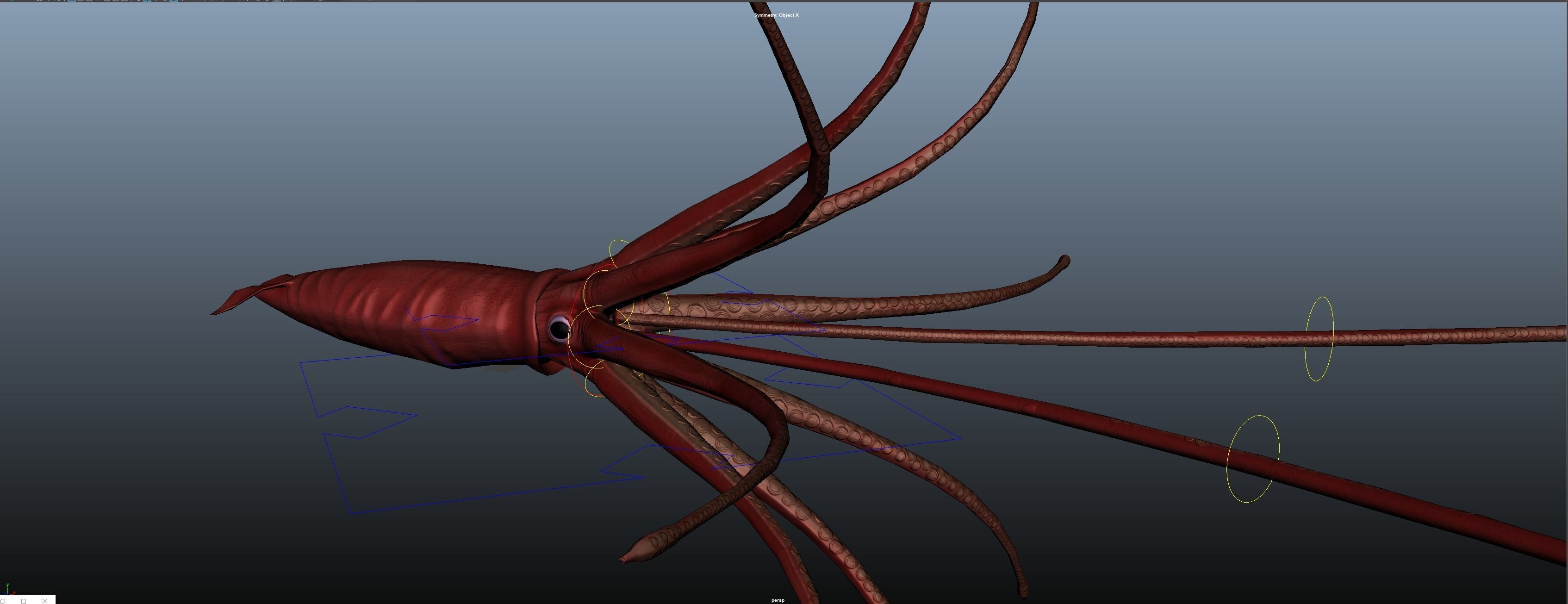 3D model Rigged Giant Squid VR / AR / low-poly rigged | CGTrader