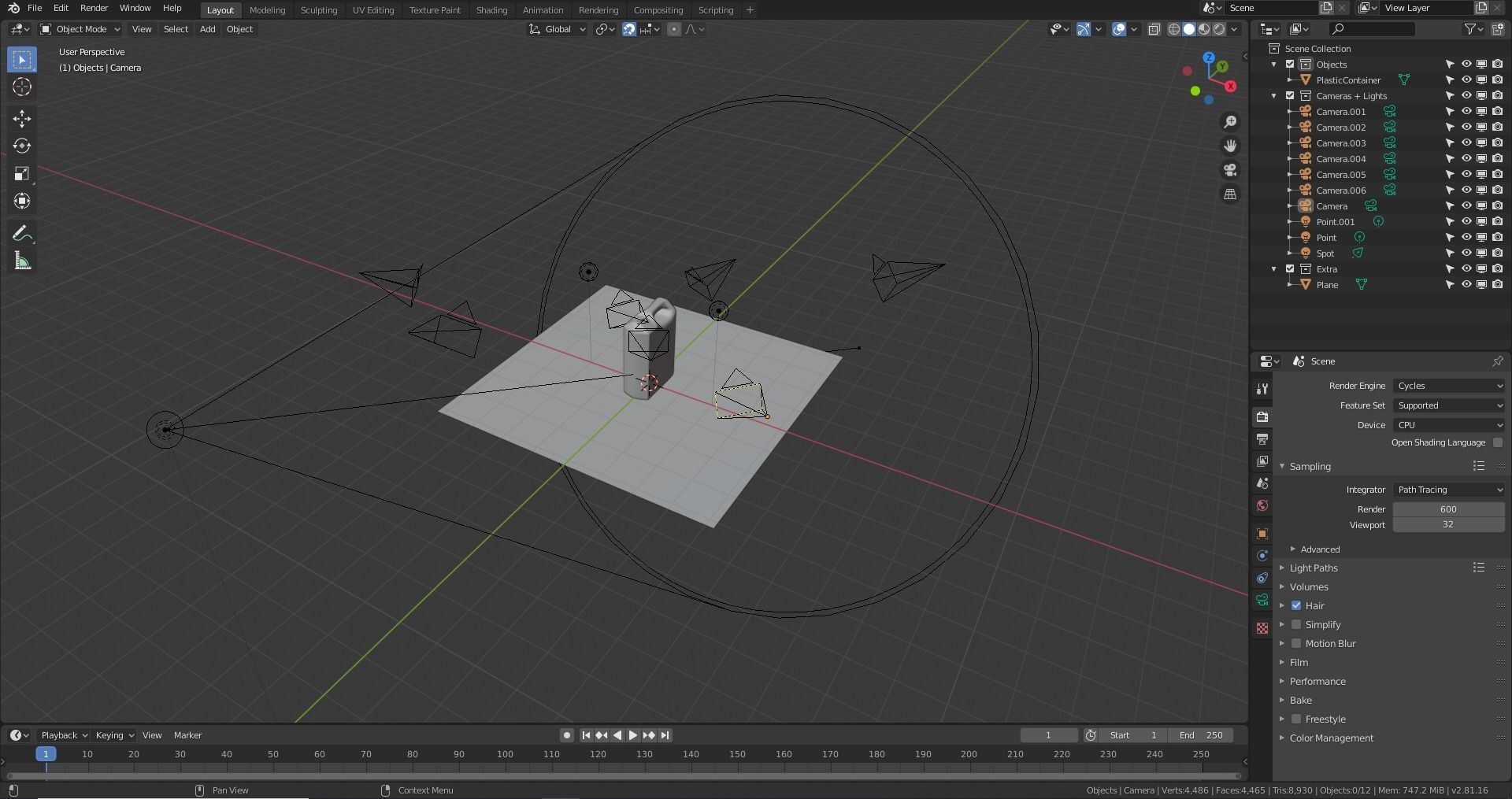 3D model Plastic Liquid Container VR / AR / low-poly | CGTrader