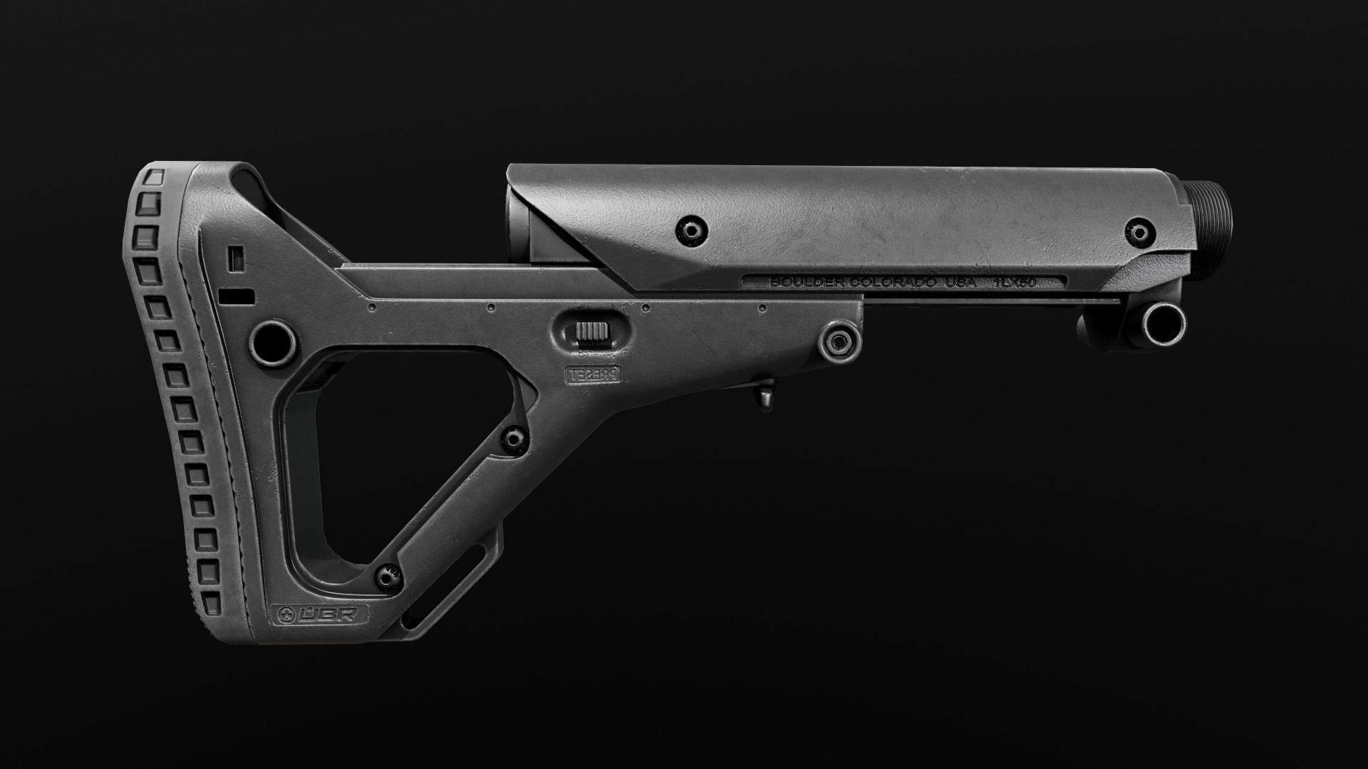 3D model Magpul UBR AR15 Collapsible Buttstock VR / AR / low-poly ...