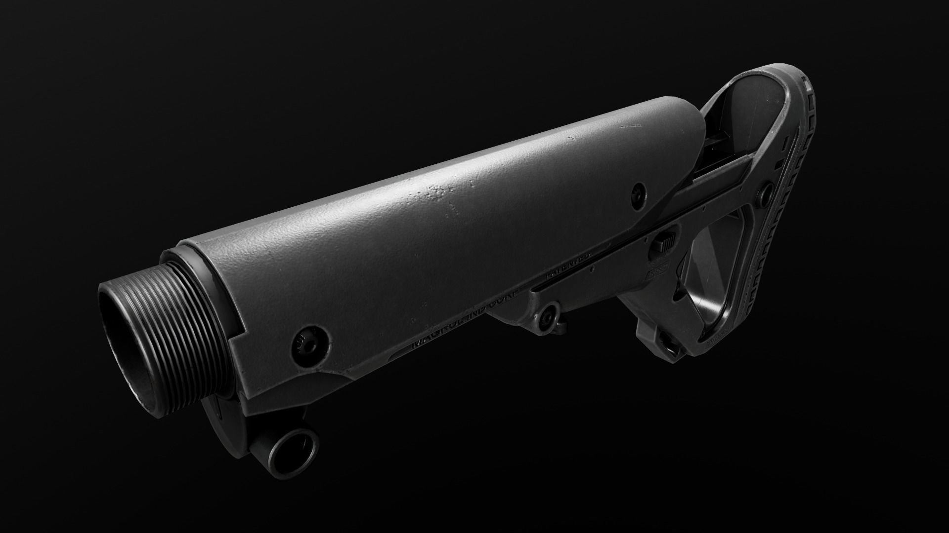3D model Magpul UBR AR15 Collapsible Buttstock VR / AR / low-poly ...